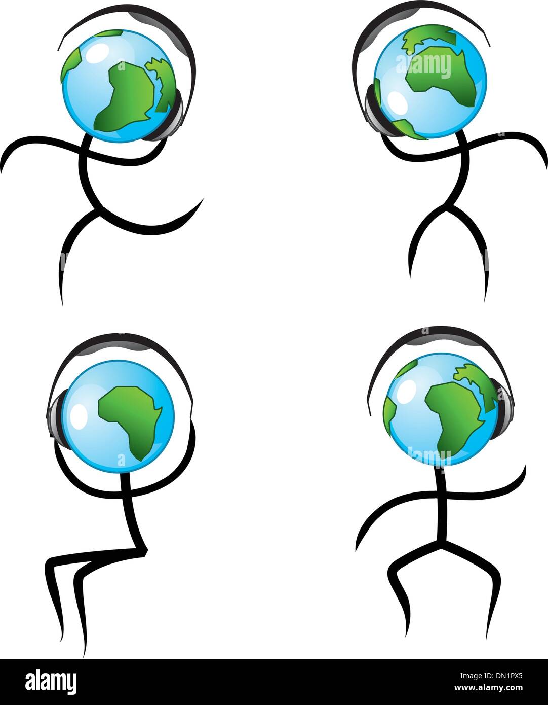 World music vector vectors hi-res stock photography and images - Alamy