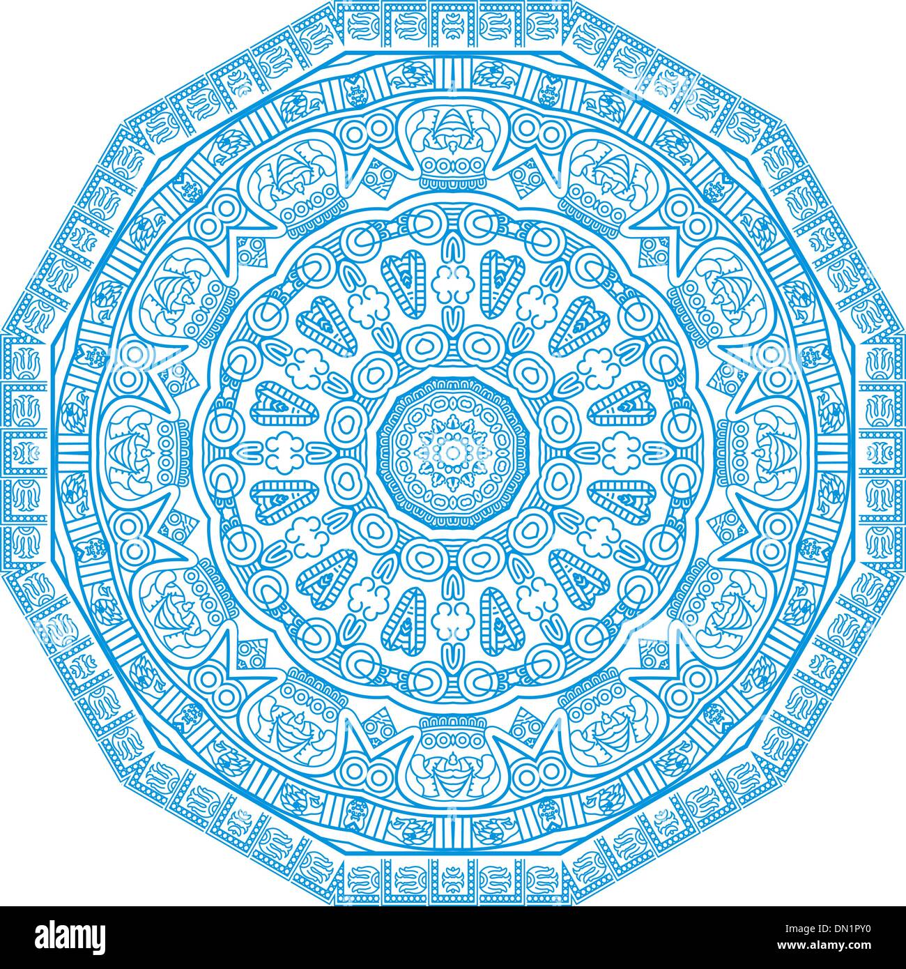 Vector round decorative design element Stock Vector Image & Art - Alamy