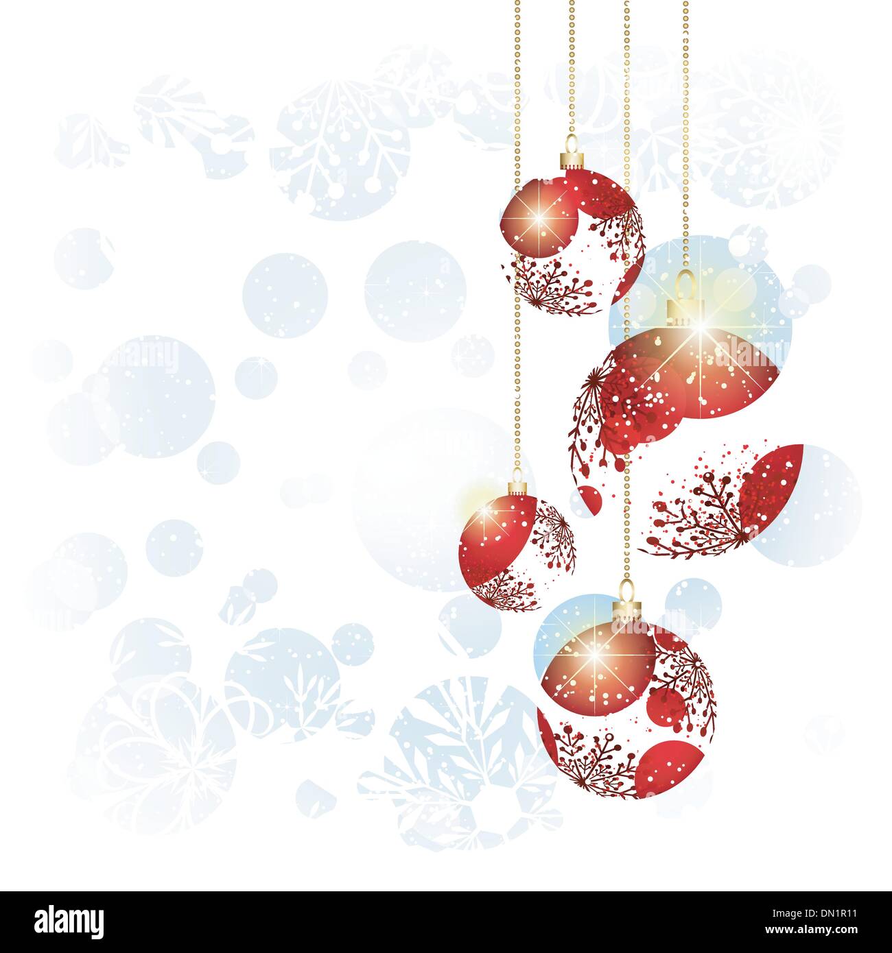 Sparkling snow background Cut Out Stock Images & Pictures - Alamy