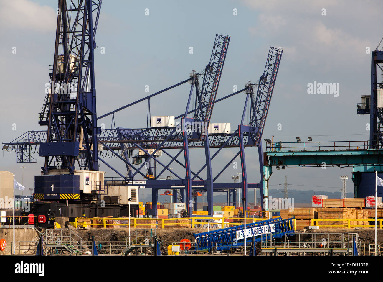 Dockside Cranes, River Tees,Teesside, England Stock Photo - Alamy