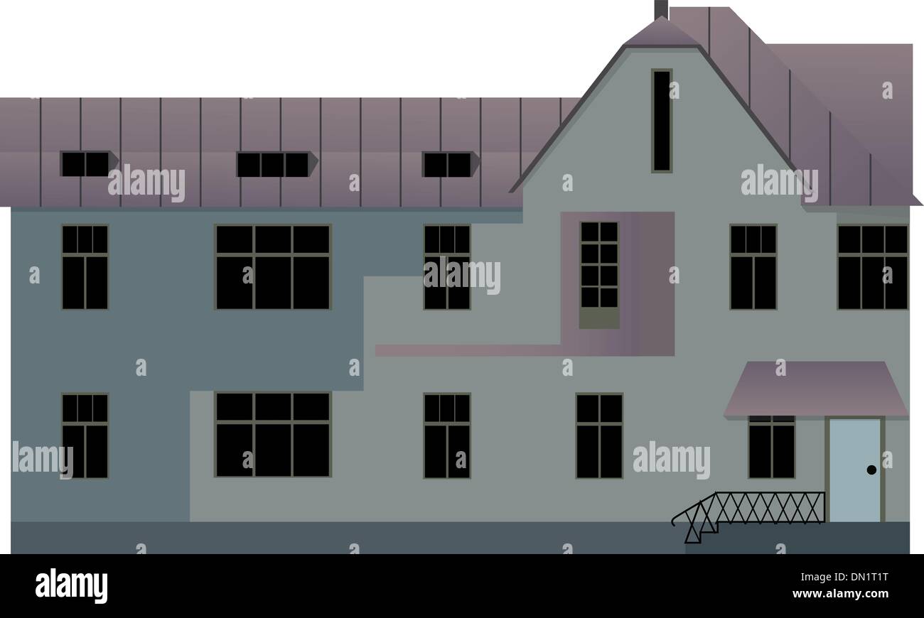 Two column house Stock Vector Images - Alamy