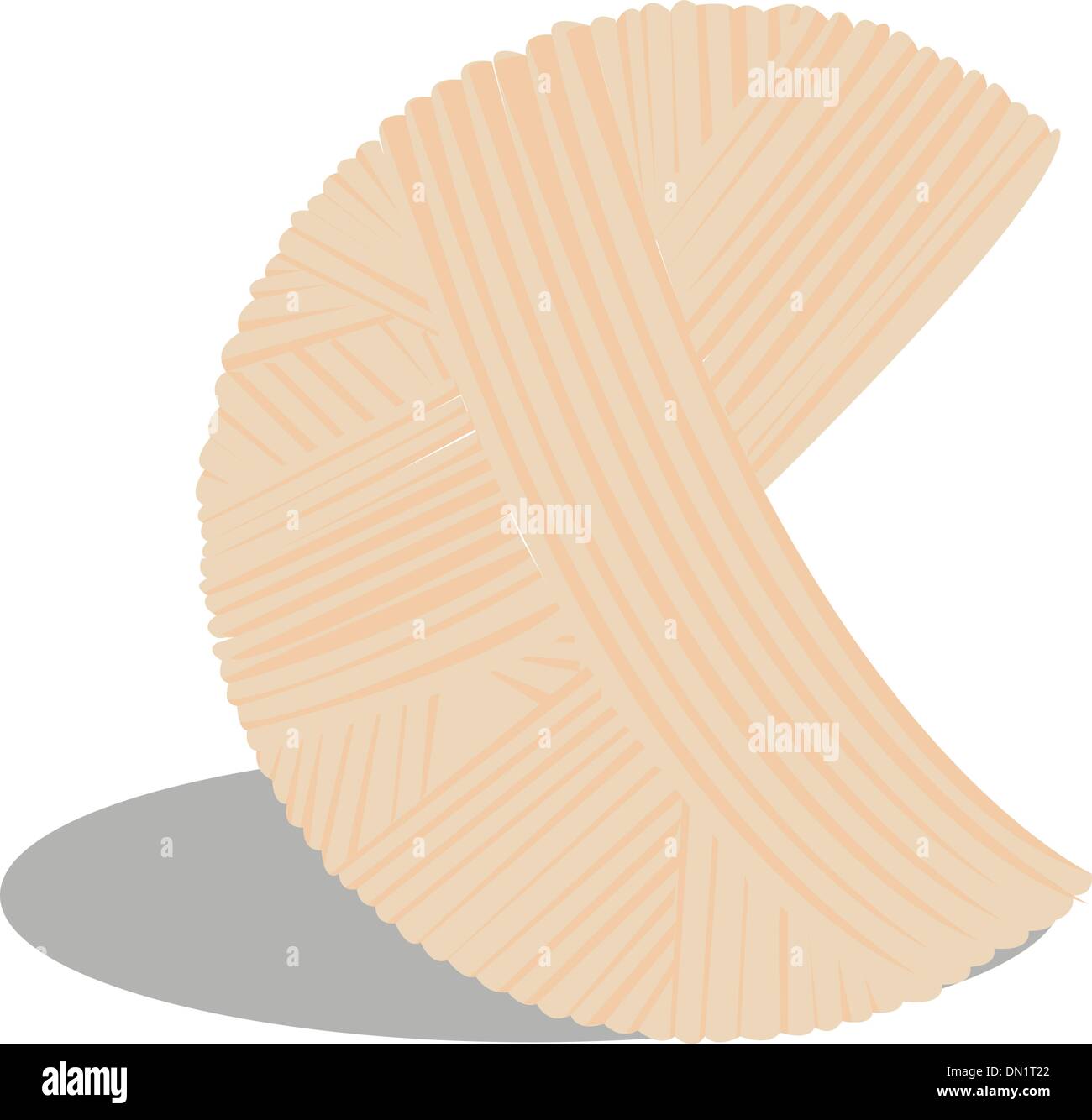 Knitting needles ball yarn Stock Vector Images - Alamy