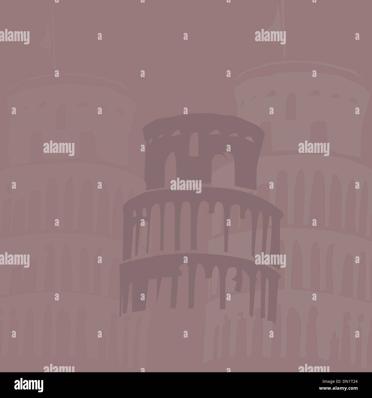 The leaning tower Stock Vector Images - Alamy