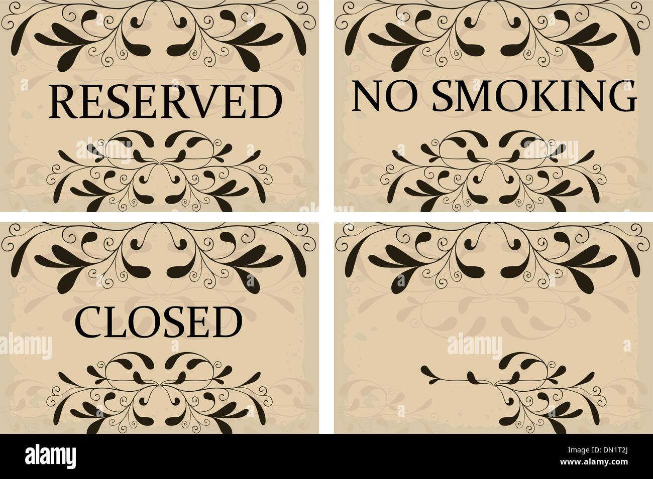 Reserved restaurant Stock Vector Images - Alamy