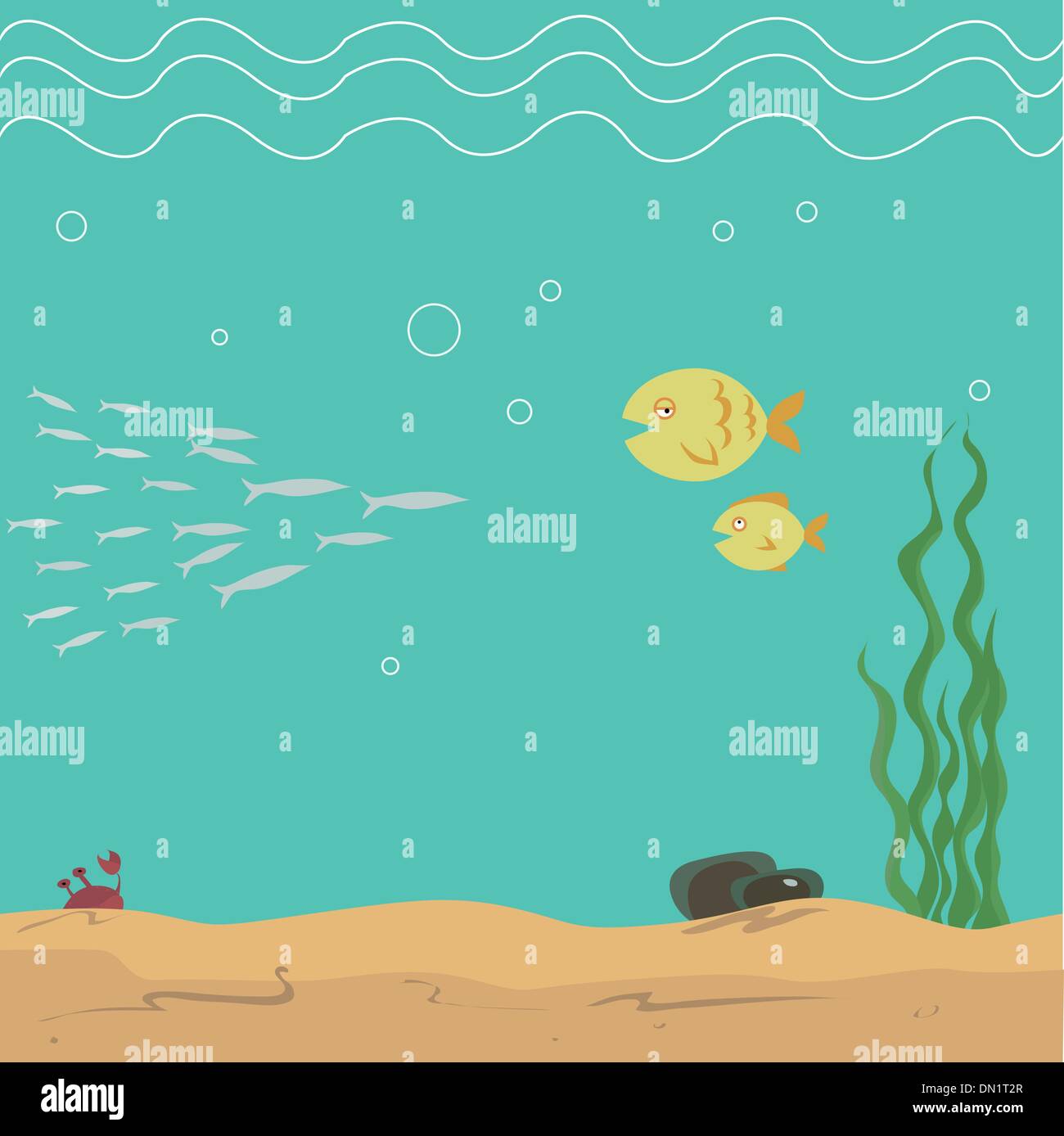 Seabed vector vectors hi-res stock photography and images - Alamy