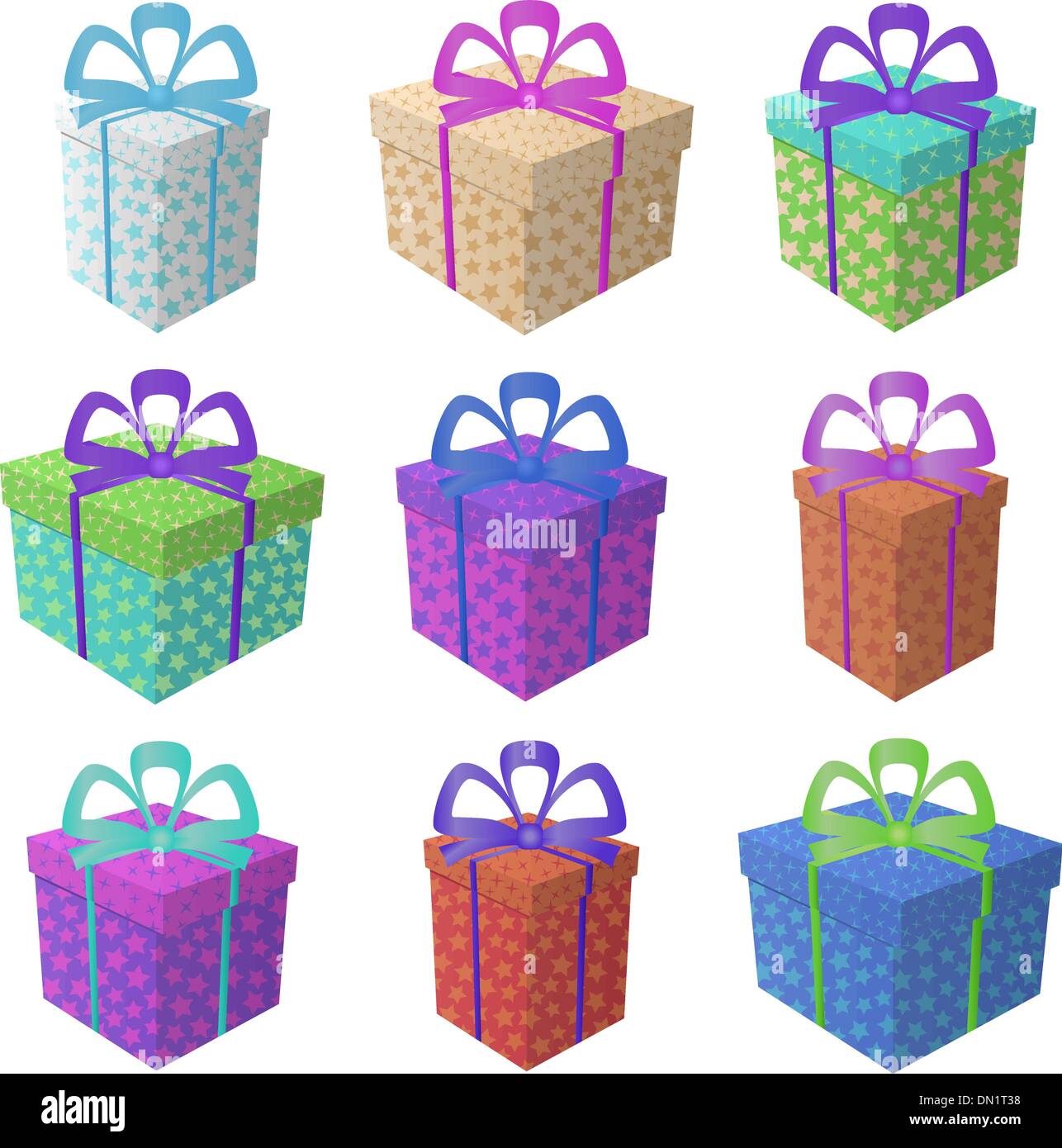Orange wedding gift box Stock Vector Images - Alamy