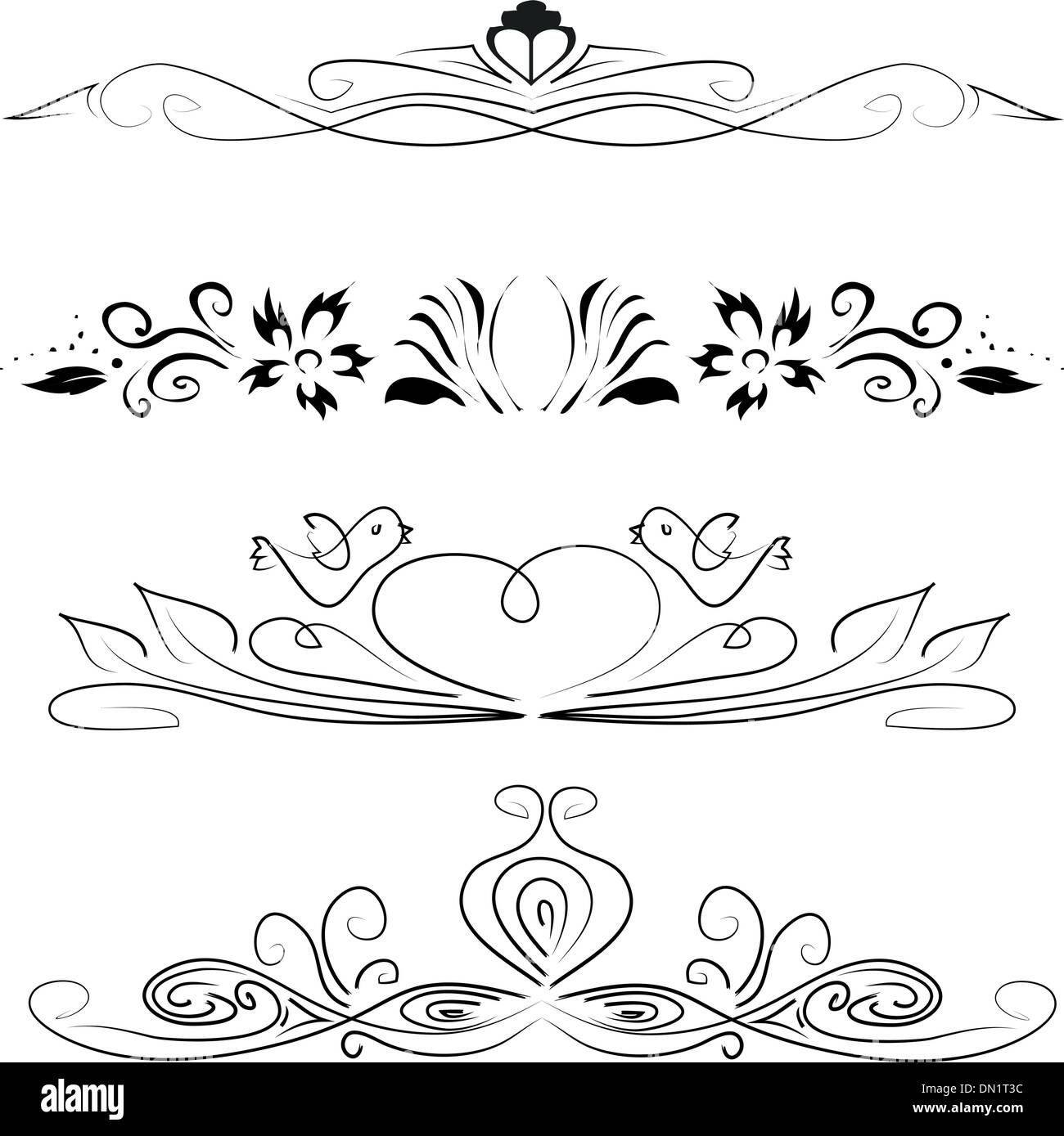 set of design elements Stock Vector Image & Art - Alamy