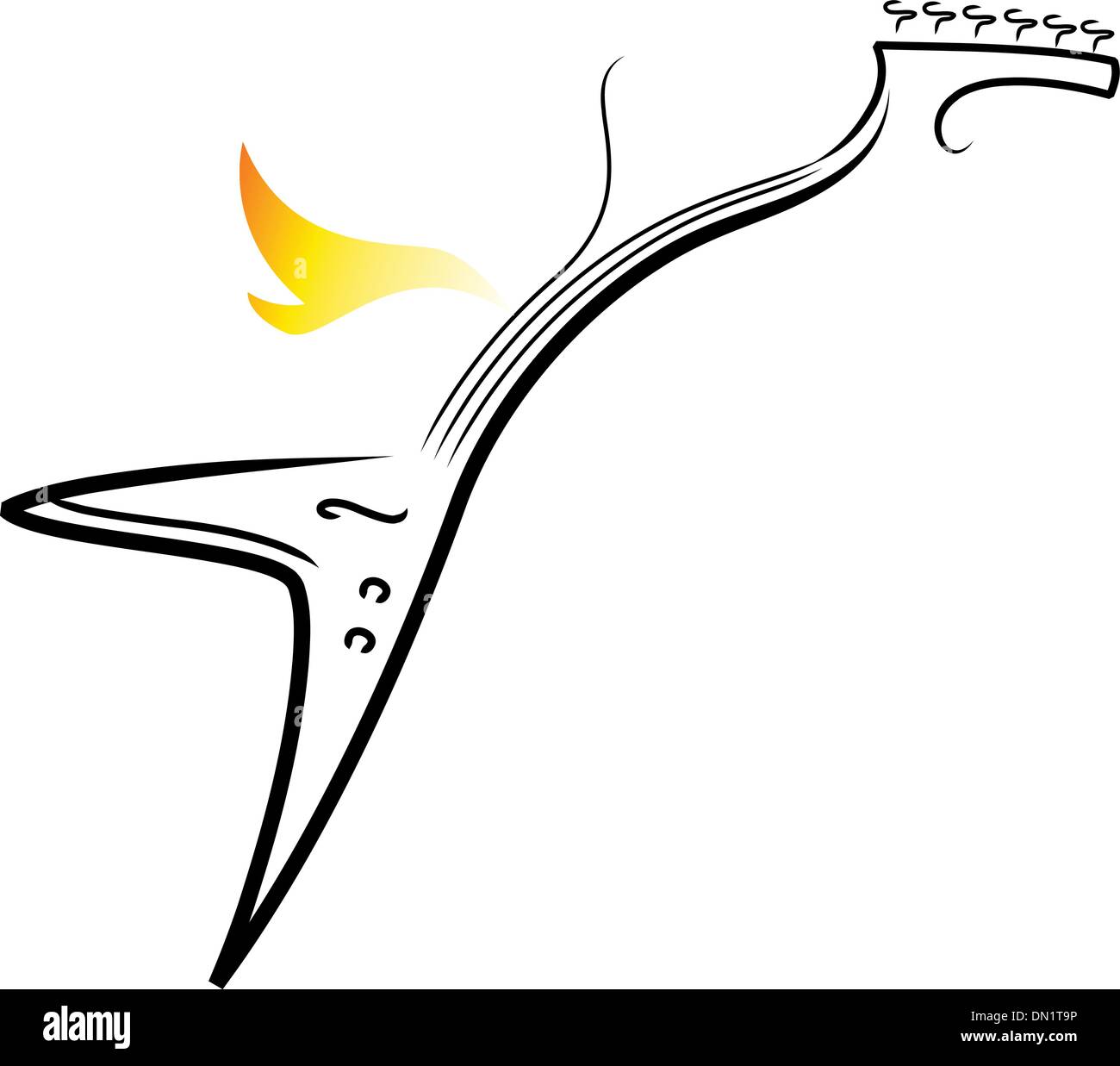 V guitar Stock Vector Images - Alamy