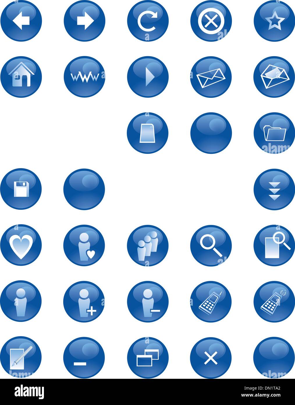 Various Buttons for Web Usage Stock Vector Image & Art - Alamy