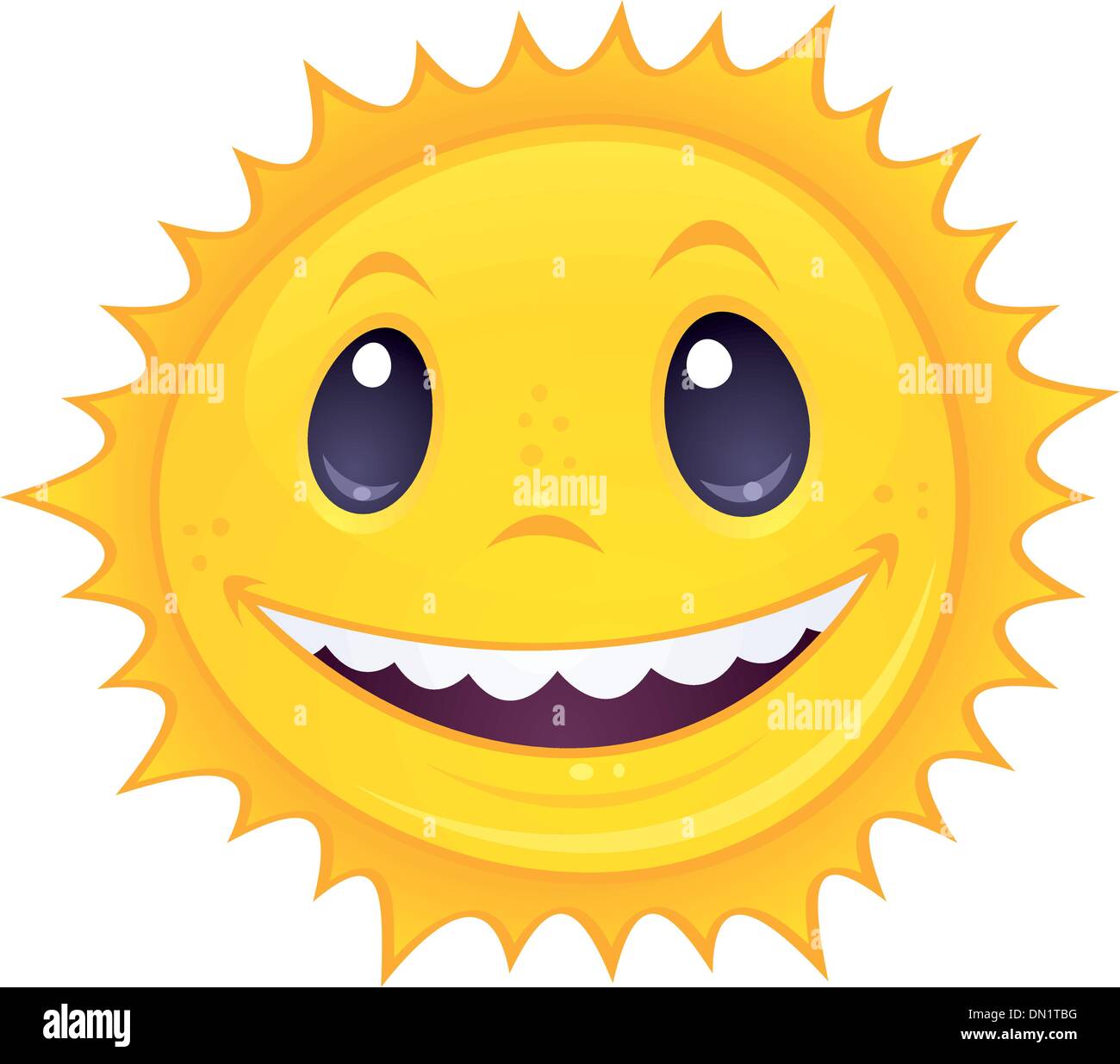 Smiley sun vector cartoon drawing hi-res stock photography and images ...