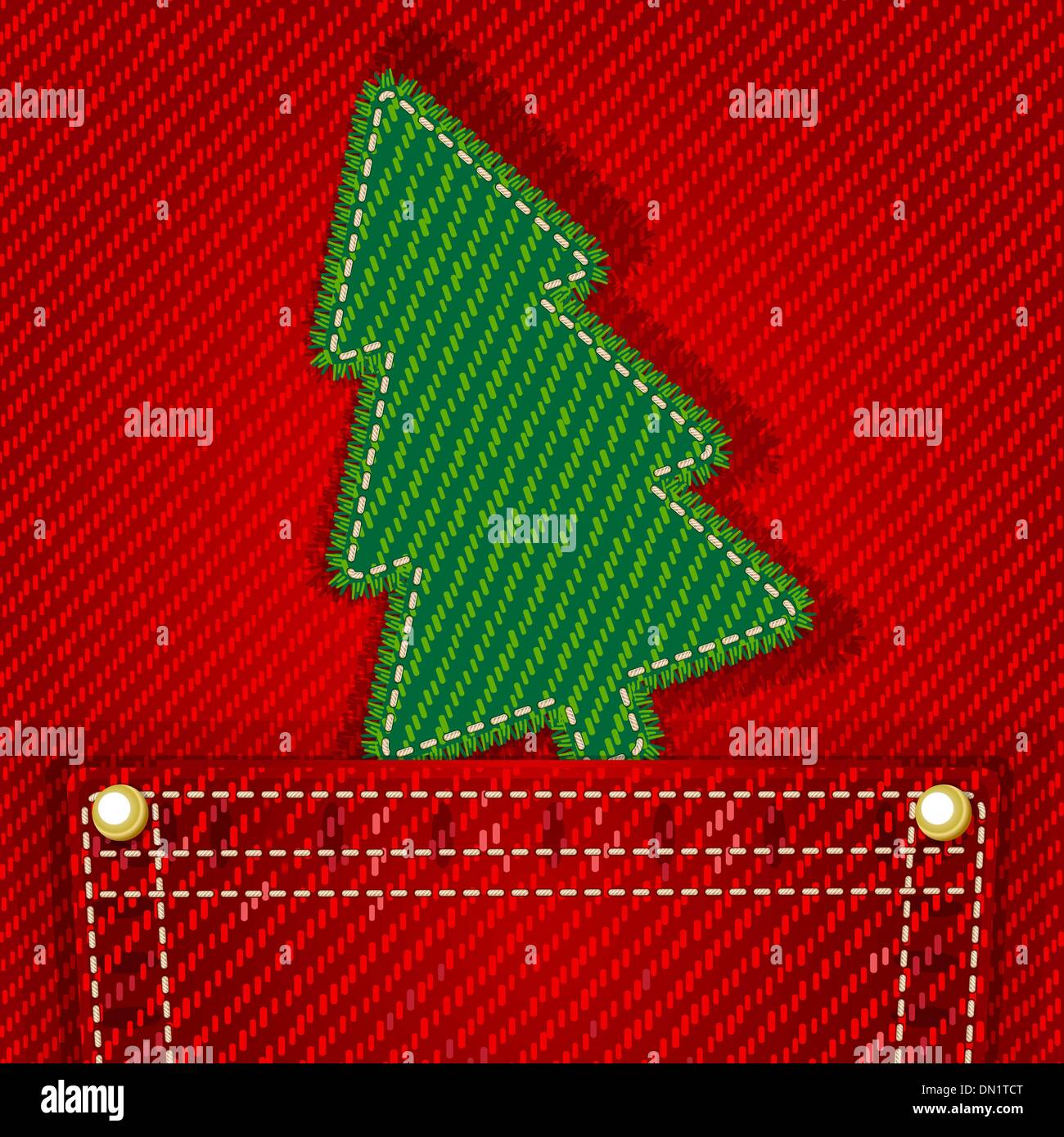 Cute christmas tree in Stock Vector Images - Alamy