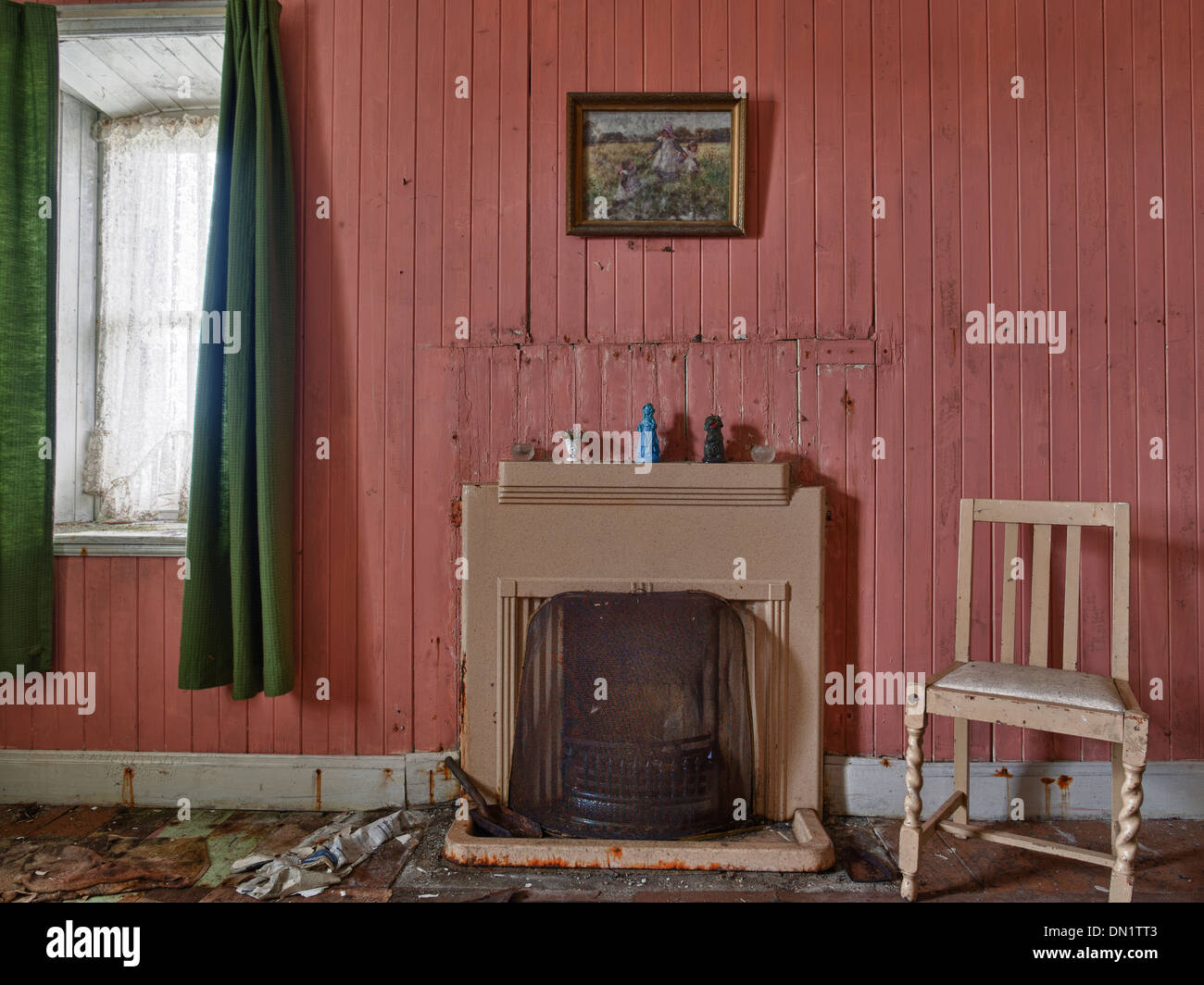 Interior of Abandoned Croft House, Isle of Harris Stock Photo - Alamy