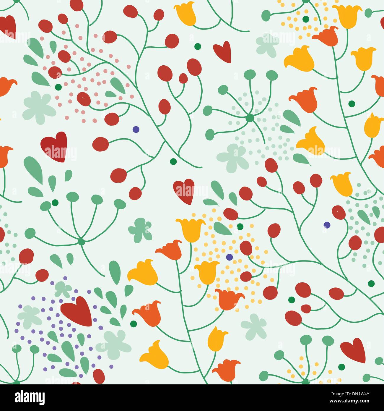 Foral seamless pattern in vector Stock Vector Image & Art - Alamy