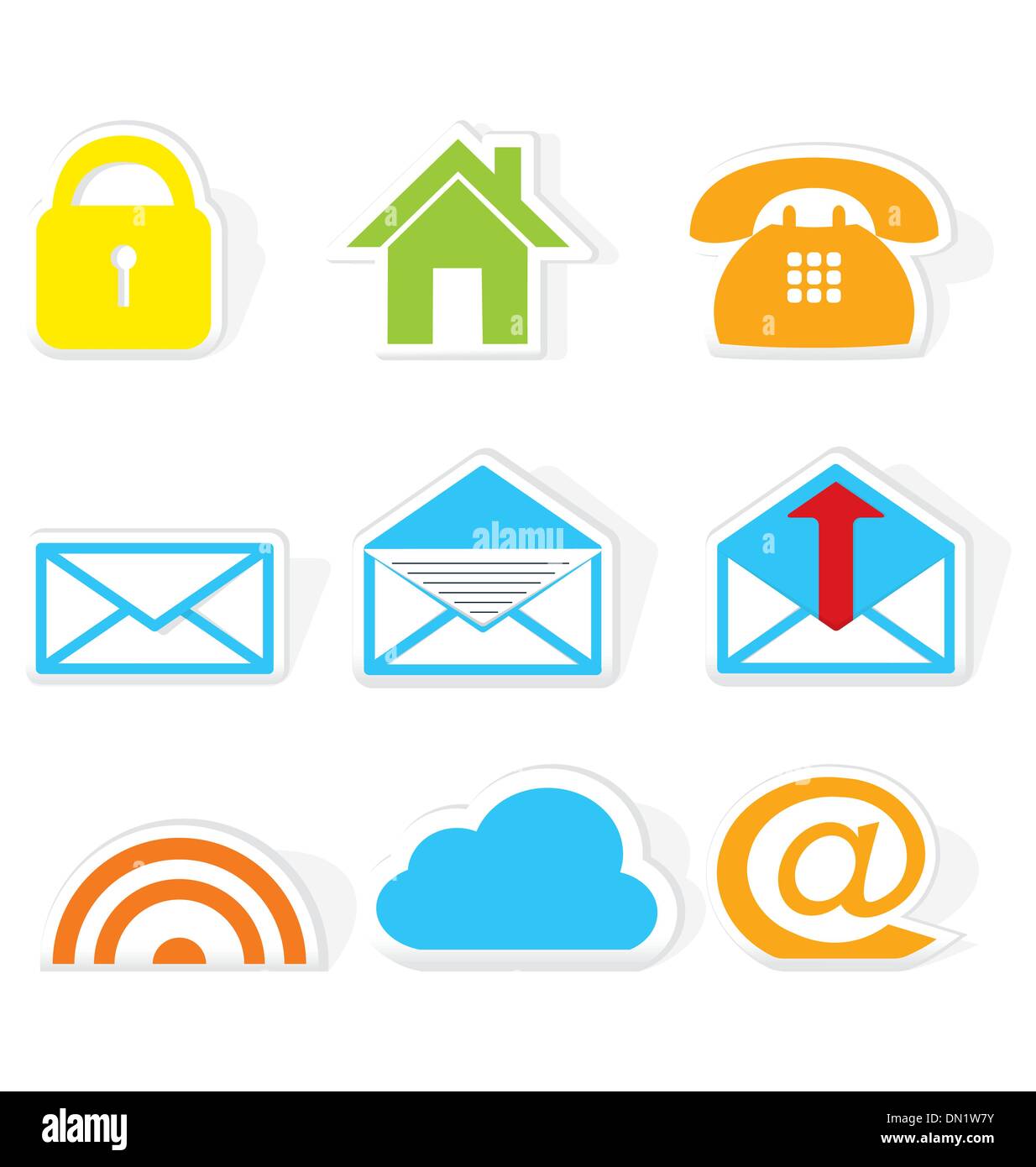 Home icon set vector Stock Vector Image & Art - Alamy