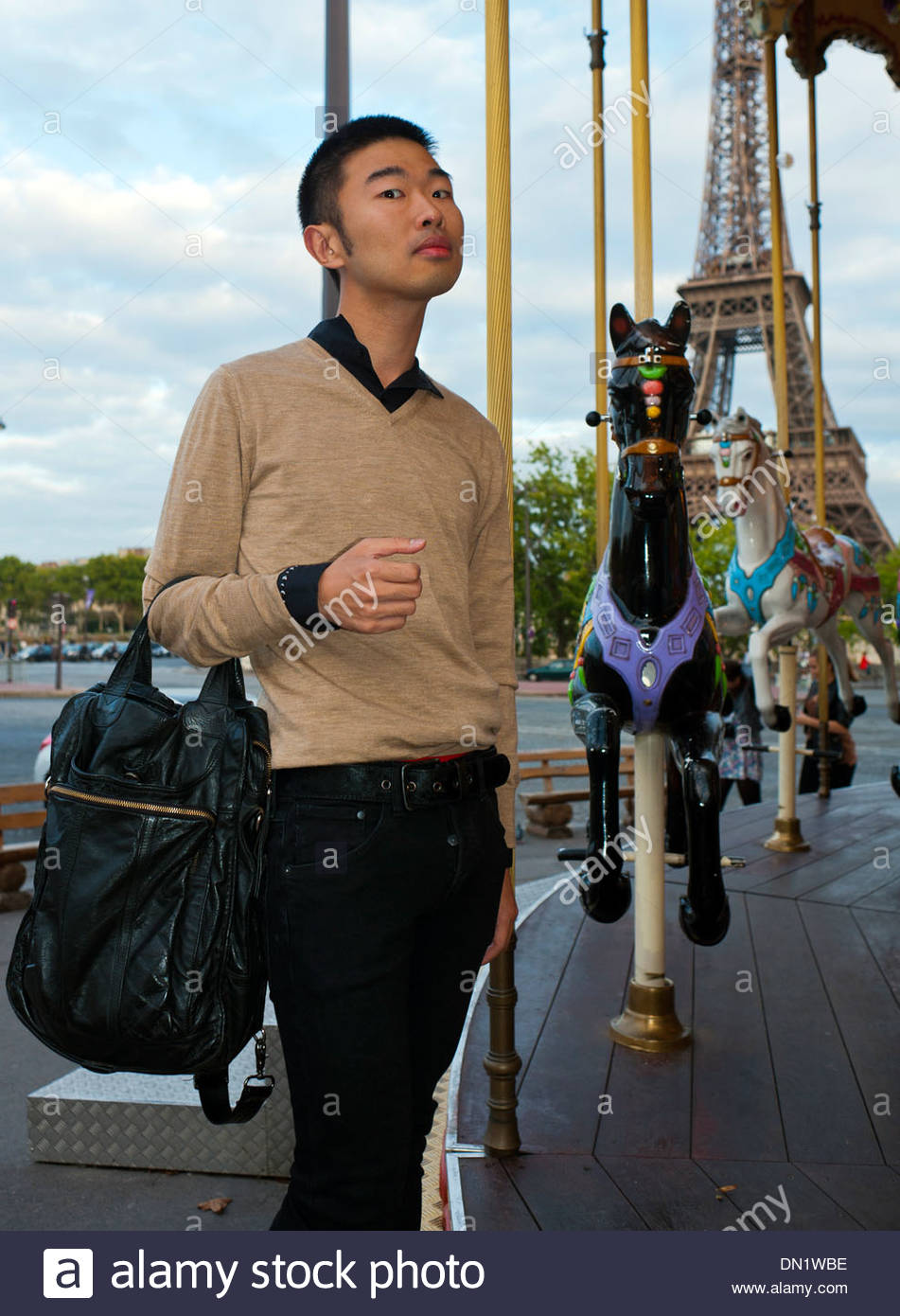 Paris France Young Chinese Man Stock Photos & Paris France Young ...