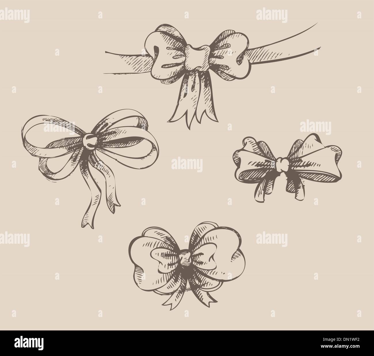 Set hand drawn festive Stock Vector Images - Alamy