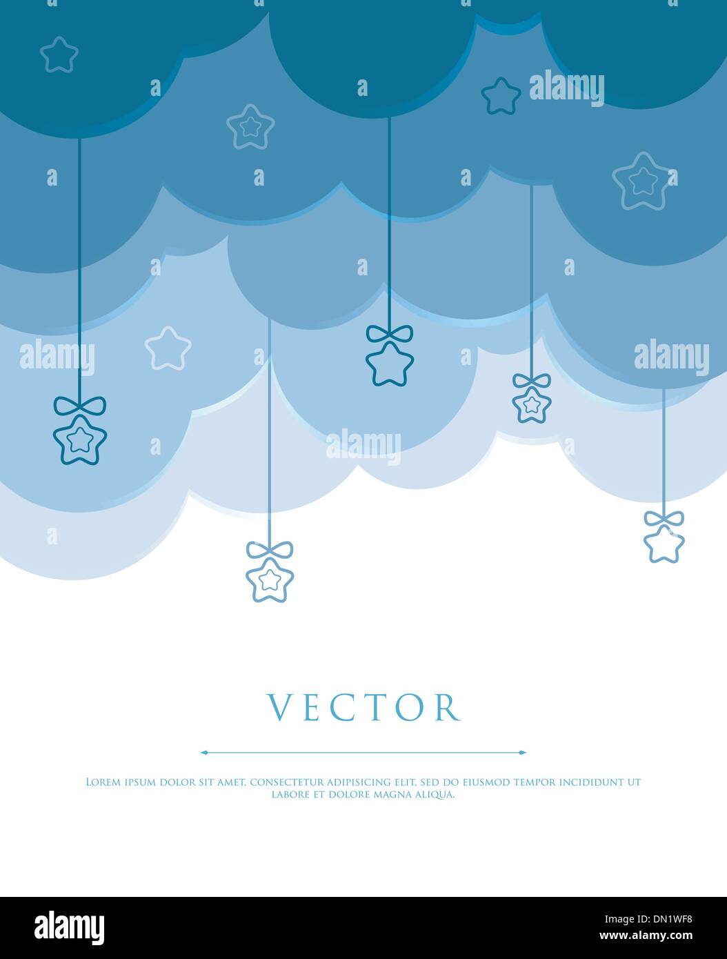 Stylized sky with clouds Stock Vector Image & Art - Alamy