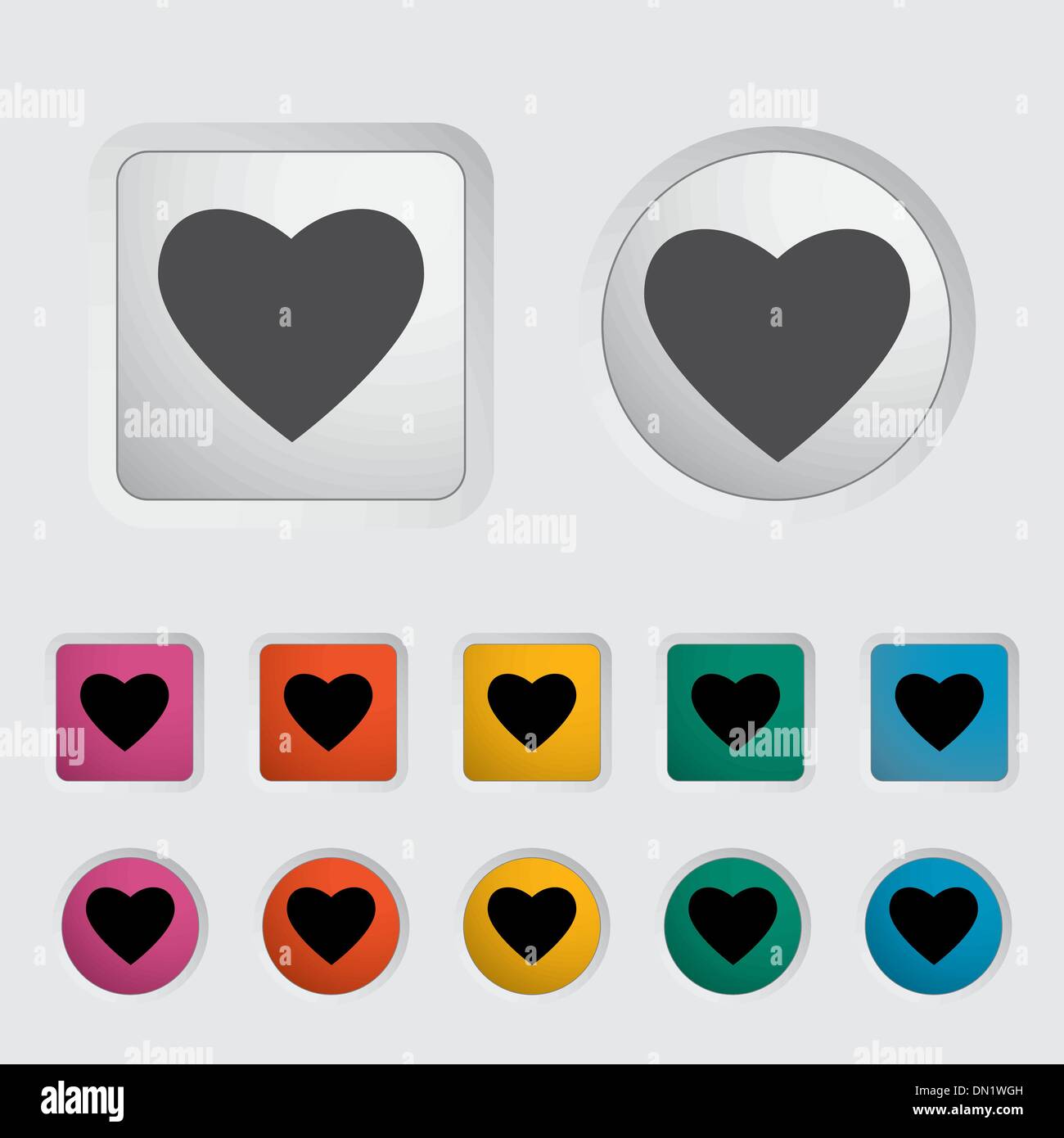 Heart icon image Stock Vector Images - Alamy