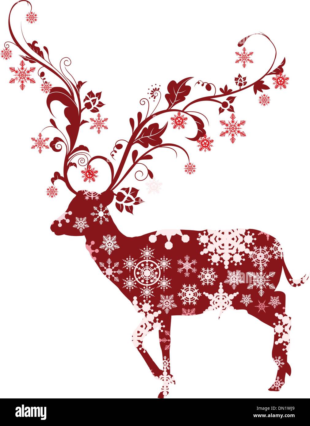 Deer wallpaper for christmas hi-res stock photography and images - Alamy