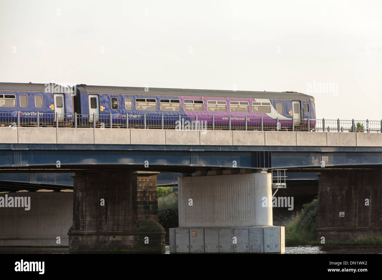Class 475, Northern Rail, crossing Surtees Bridge , River Tees,Teesside ...