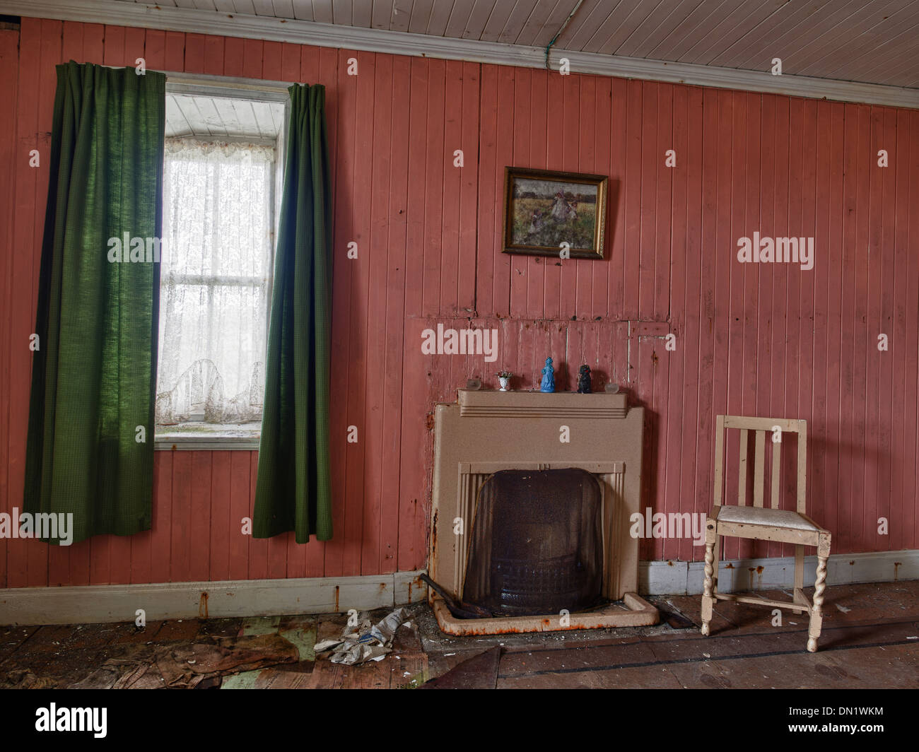 Interior of Abandoned Croft House, Isle of Harris Stock Photo - Alamy