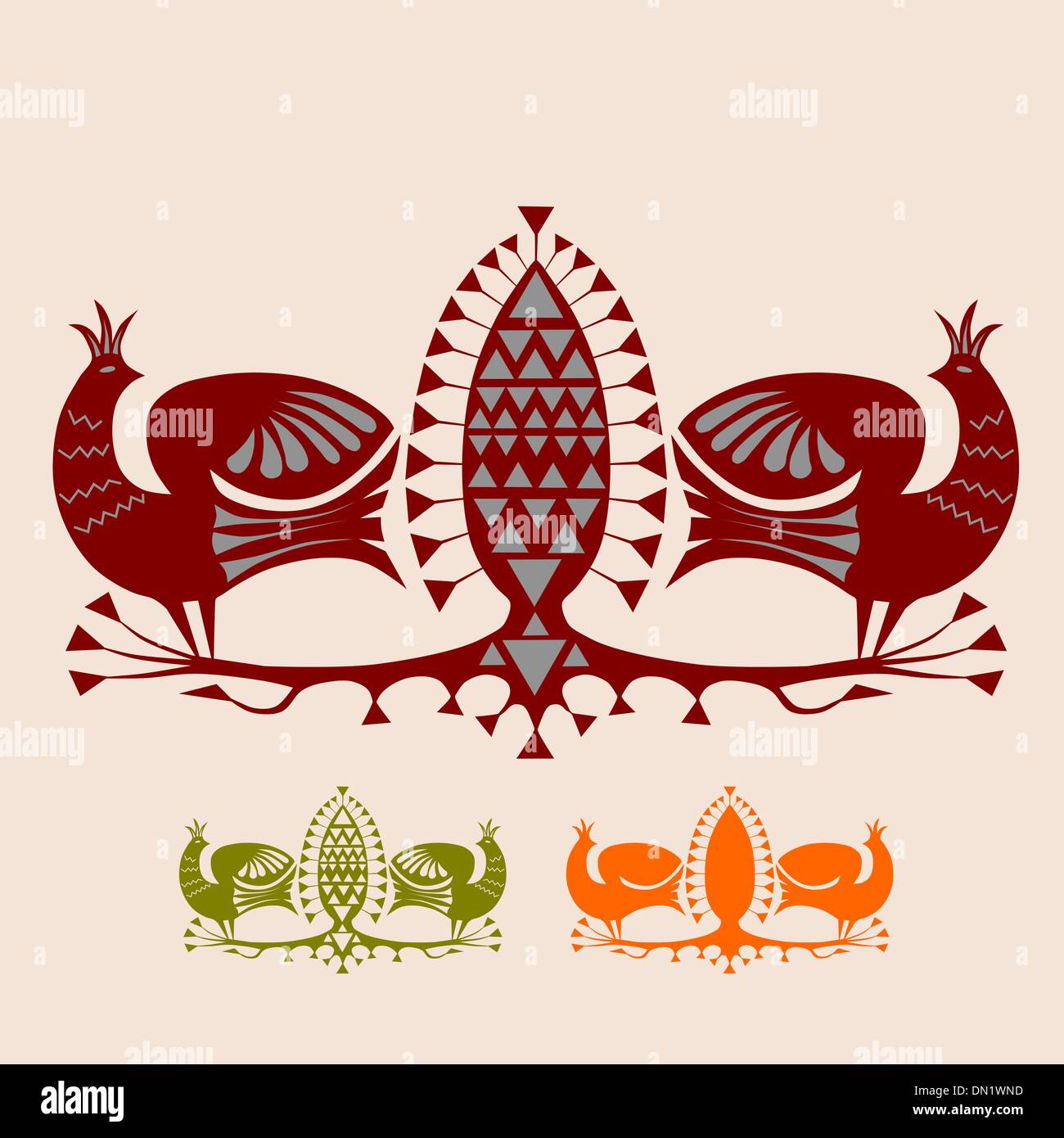 Exotic birds Stock Vector Images - Alamy