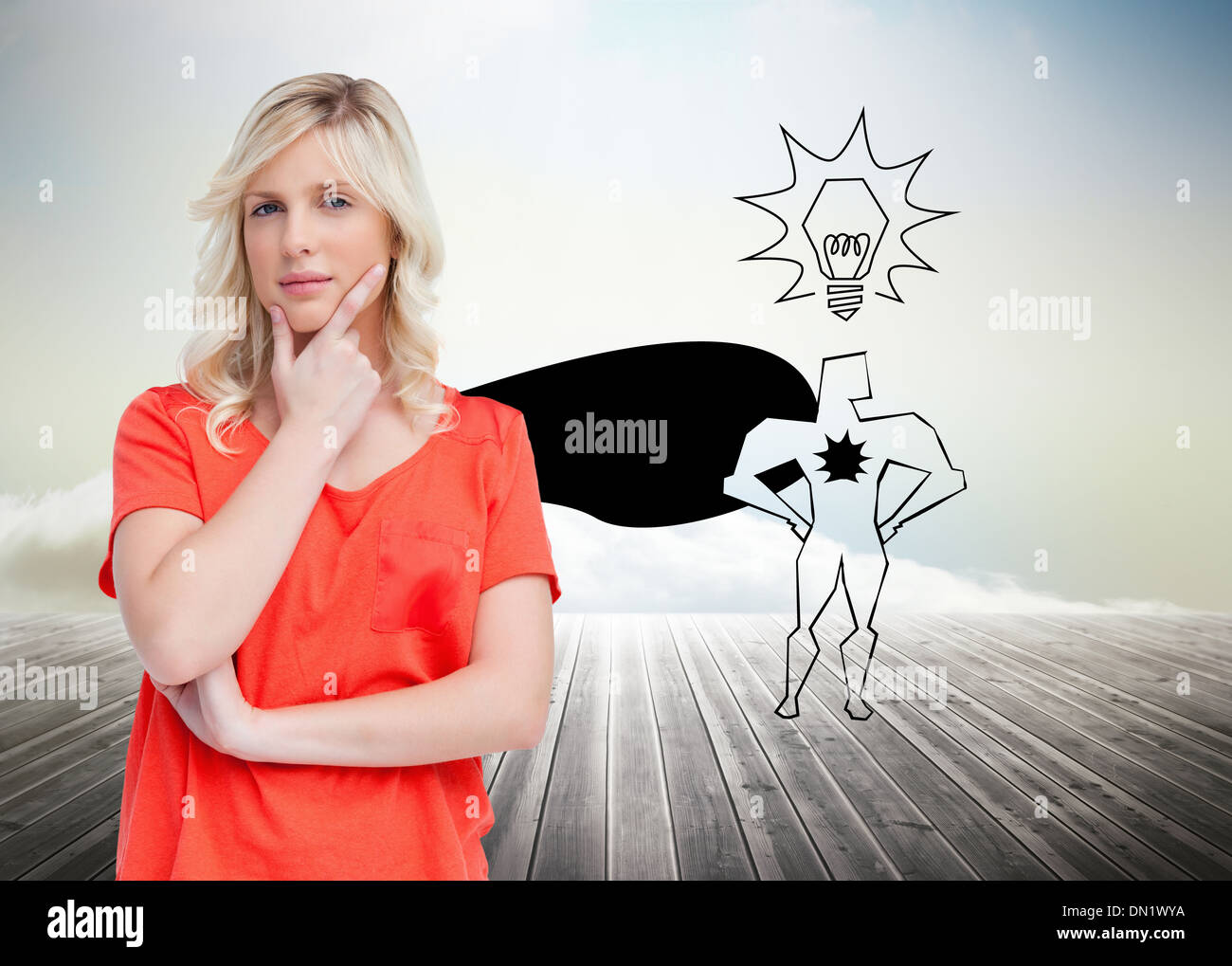 Teenager thinking standing hi-res stock photography and images - Alamy