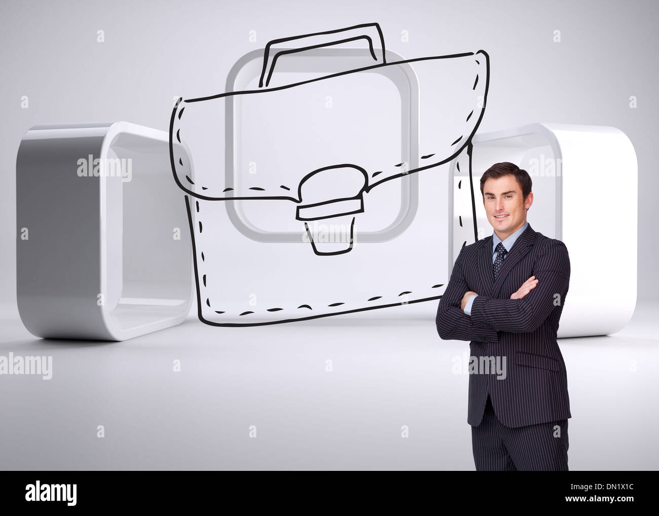 Cross armed businessman hi-res stock photography and images - Alamy