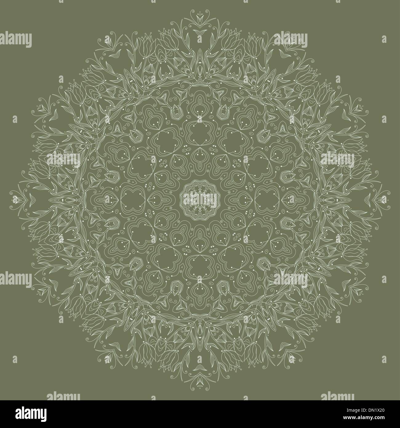 Ornamental round lace pattern Stock Vector Image & Art - Alamy