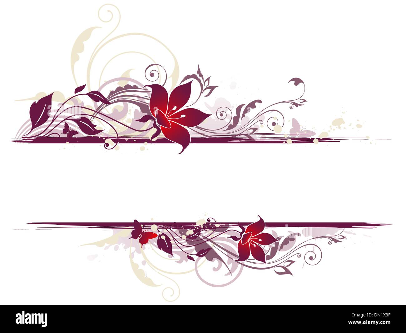 floral background with violet flowers Stock Vector Image & Art - Alamy