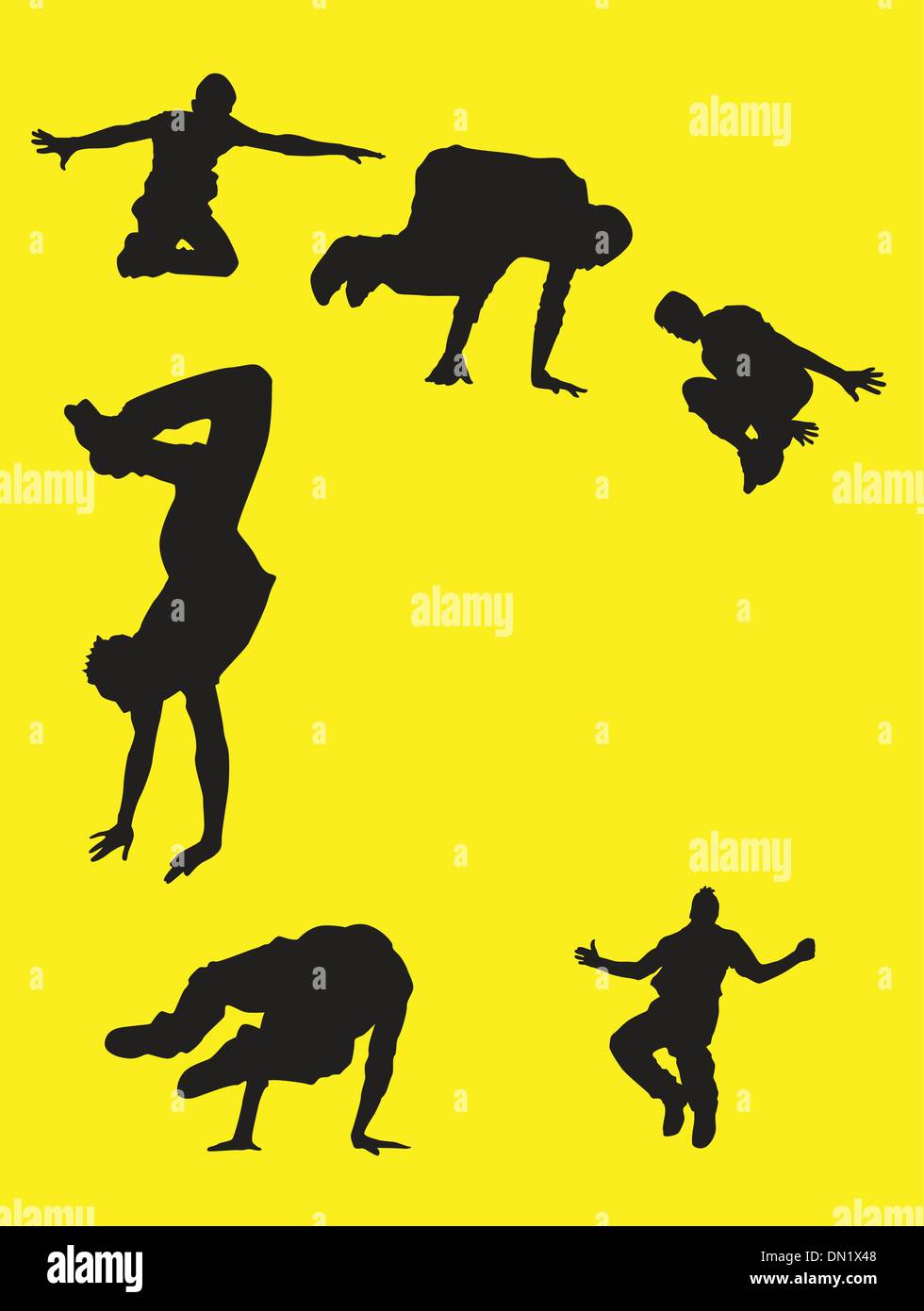 Parkour vector hi-res stock photography and images - Alamy