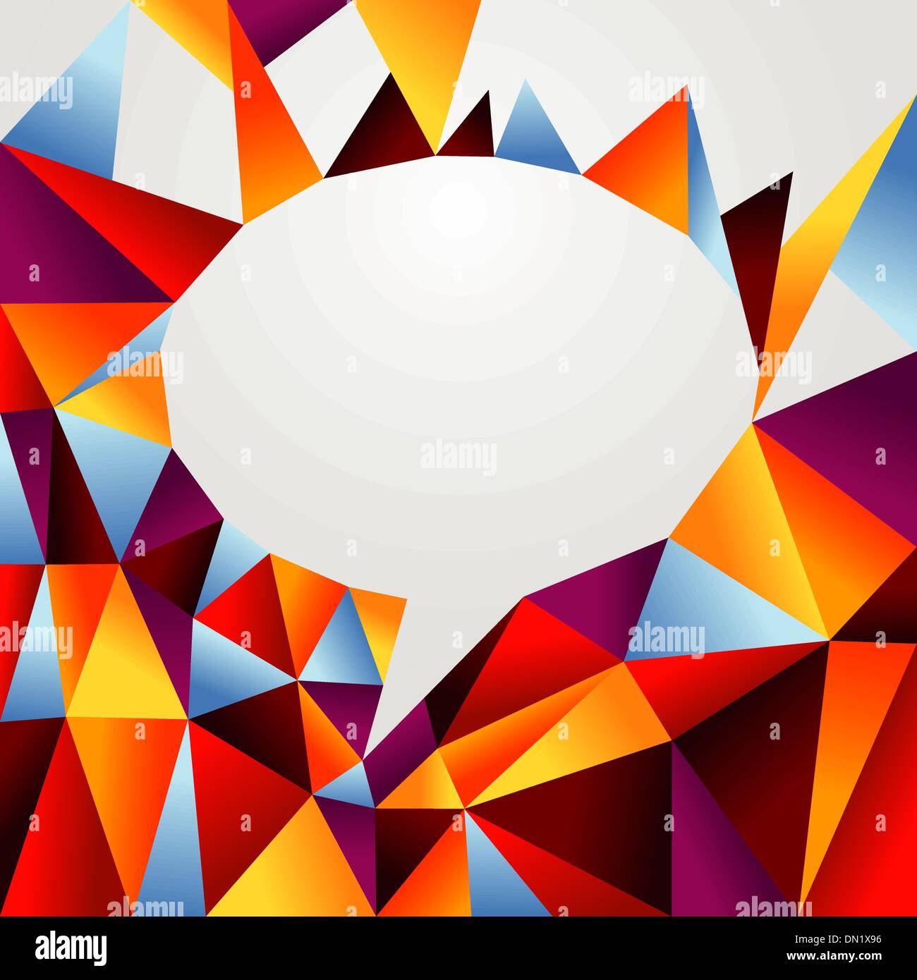 Craft paper speech bubble Stock Vector Images - Alamy