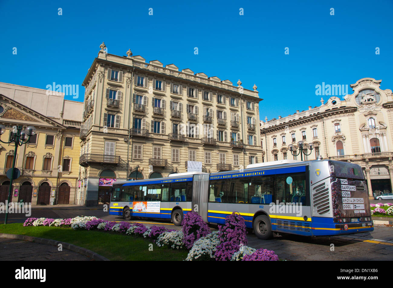 Bus at piazza solferino square hi-res stock photography and images - Alamy