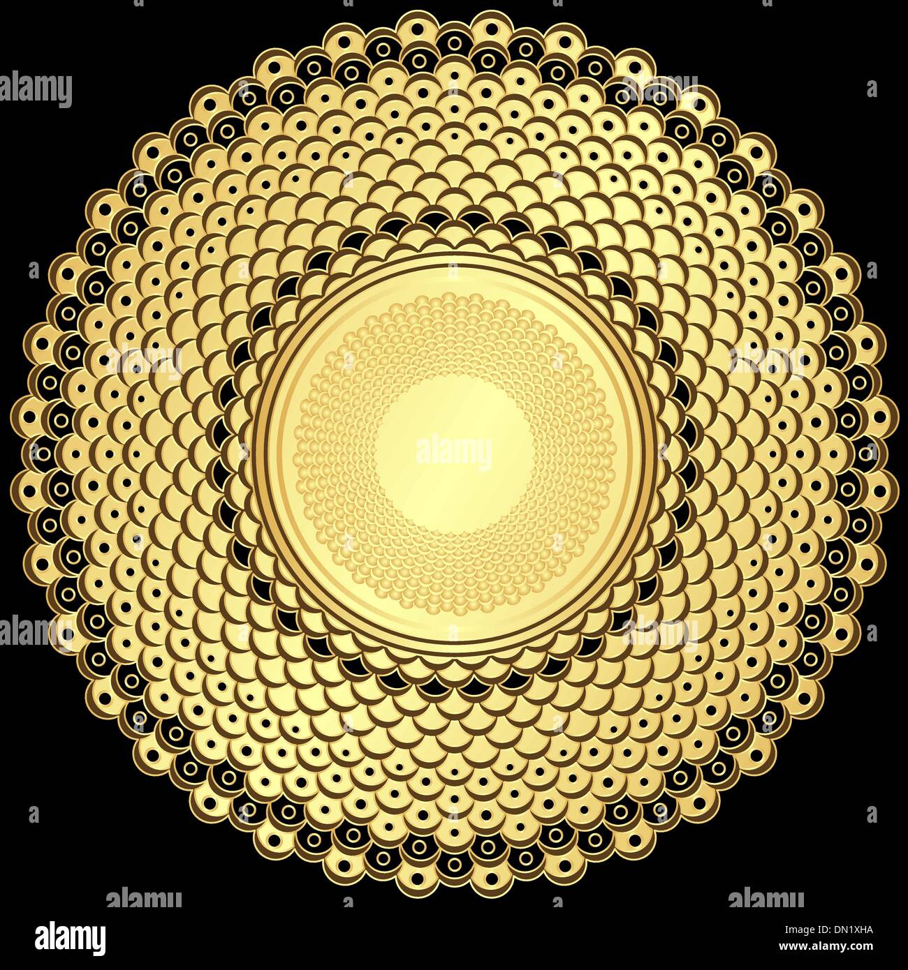 Vintage gold round frame Stock Vector Image & Art - Alamy