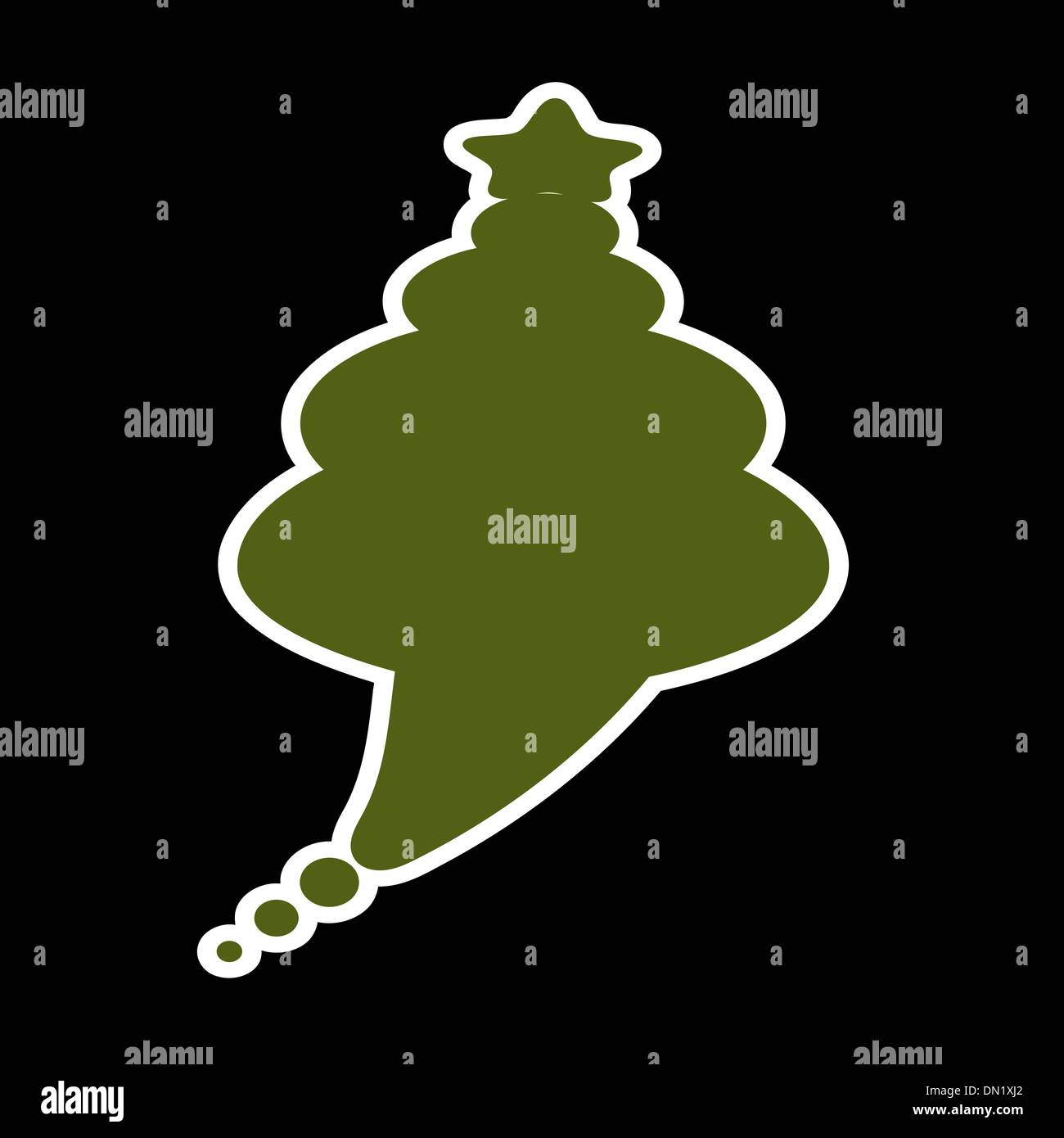 Christmas Talk Bubble. eps10 Stock Vector Image & Art - Alamy