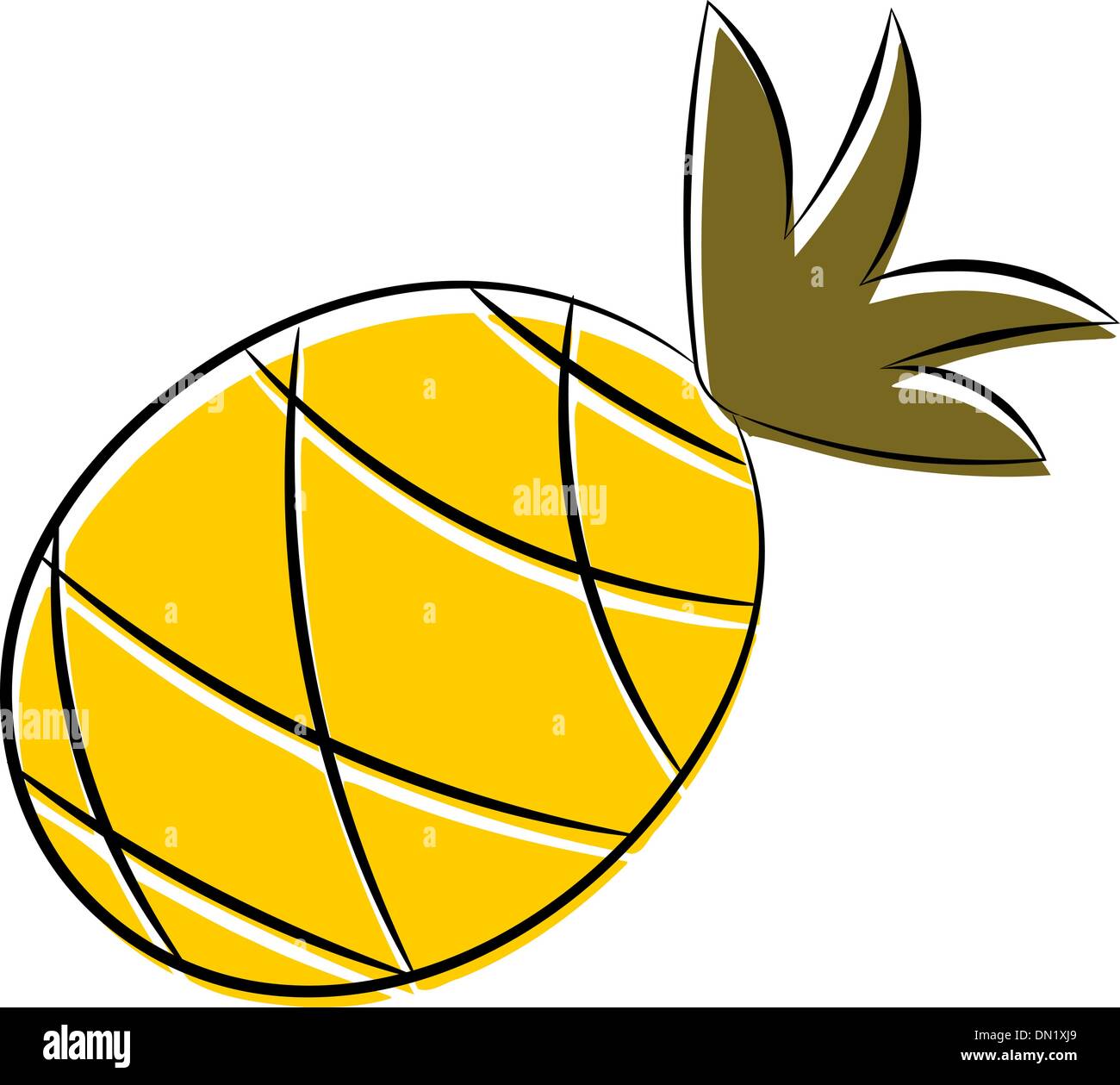 Cartoon pineapple. eps10 Stock Vector Image & Art - Alamy