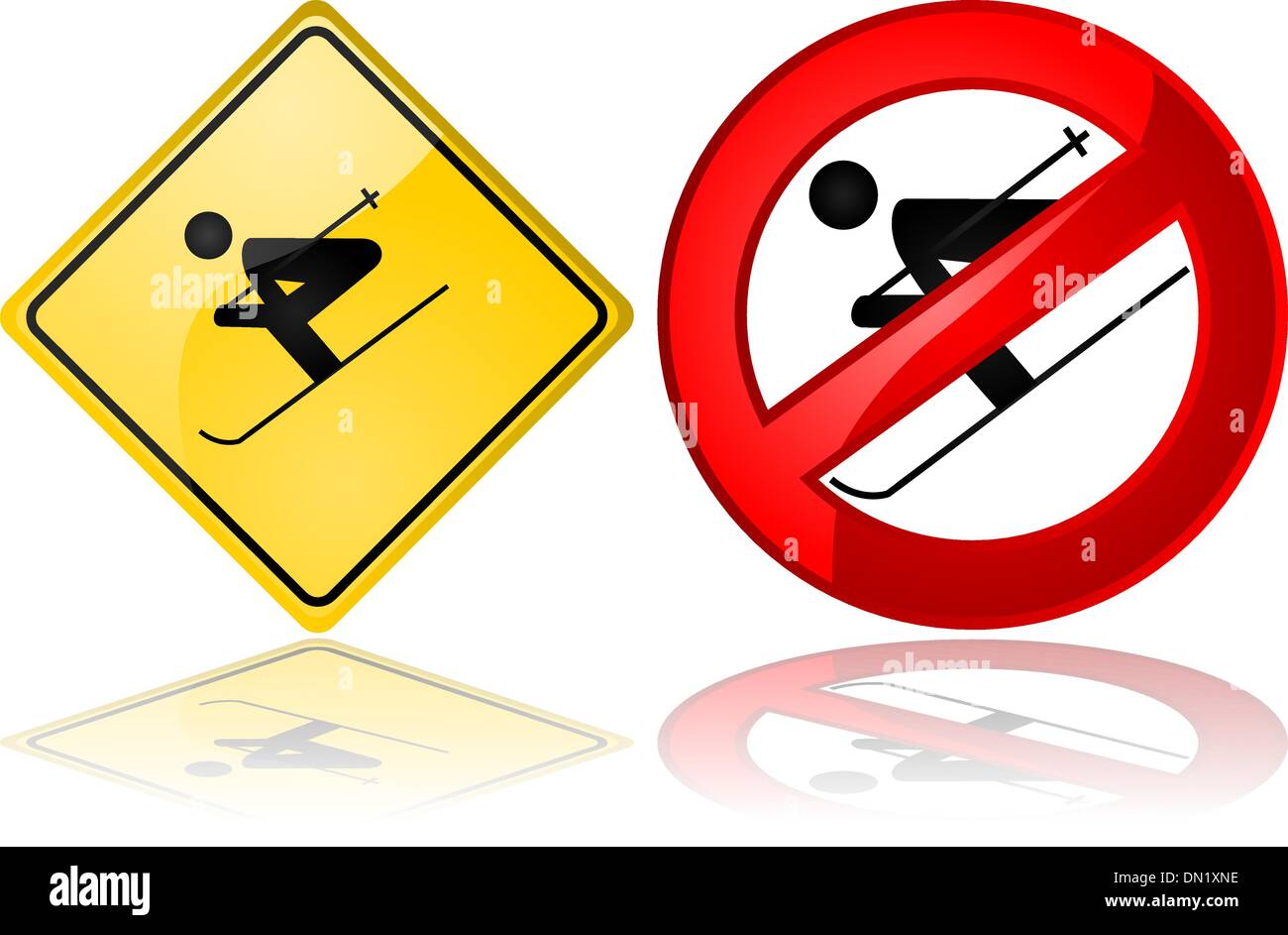 Ski pole Stock Vector Images - Alamy