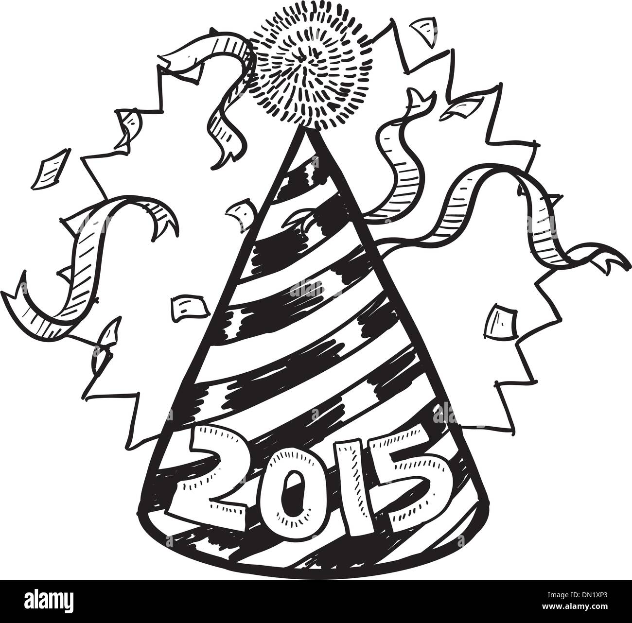 Noisemaker new years Stock Vector Images - Alamy