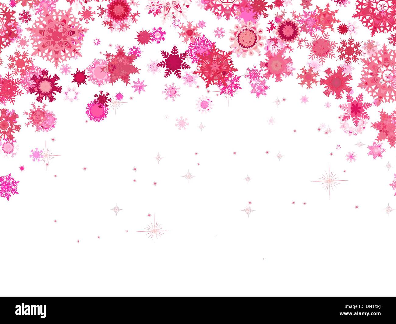 Pink background with snowflakes. EPS 8 Stock Vector Image & Art - Alamy
