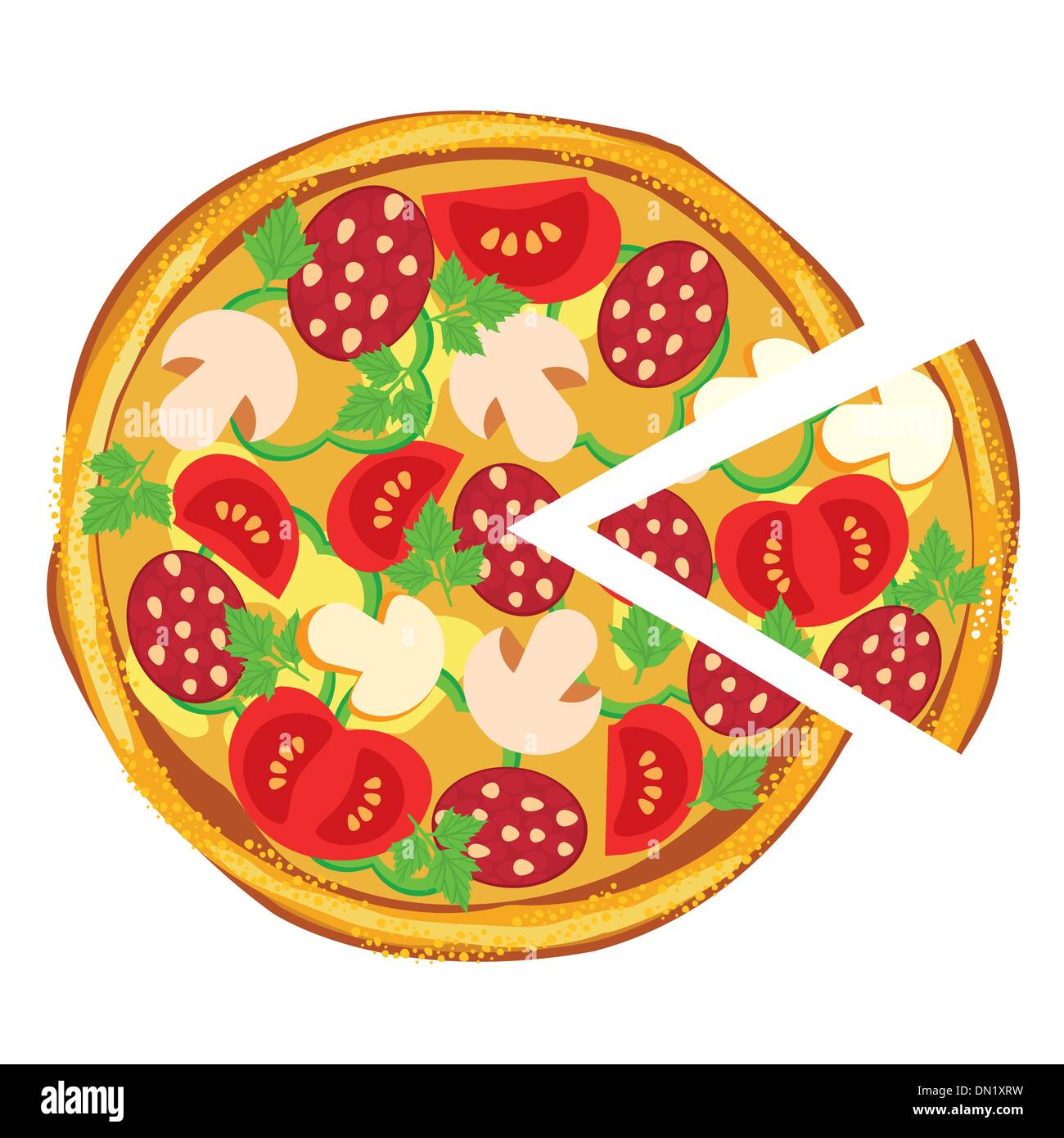 pizza, vector illustration Stock Vector Image & Art - Alamy