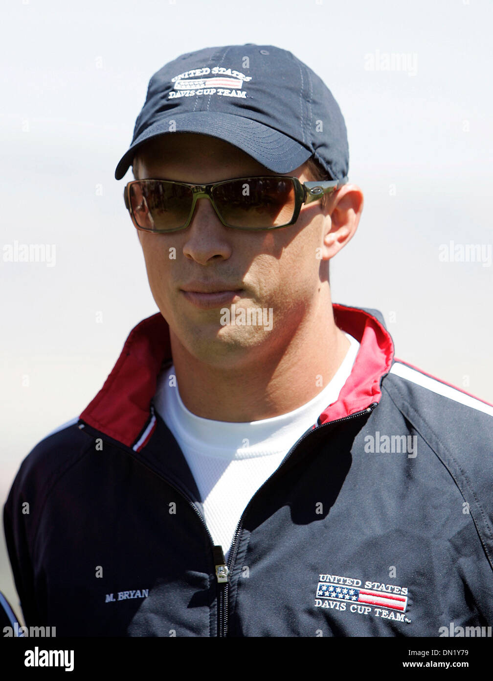 Apr 06, 2006; Rancho Mirage, CA, USA; MIKE BRYAN of the US Davis Cup ...