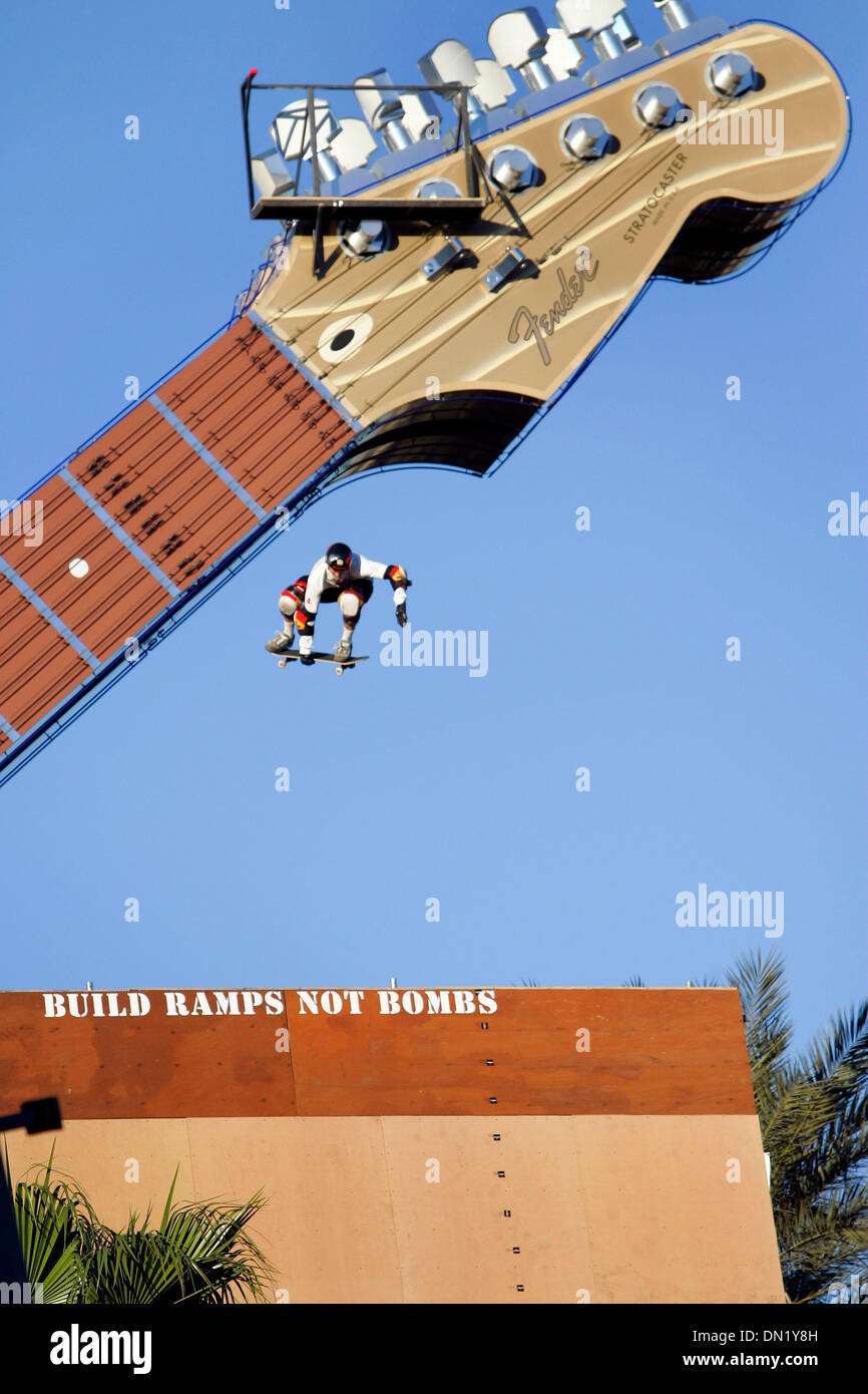 Apr 06, 2006; Encinitas, CA, USA; Skateboarder DANNY WAY did a 28-foot ...