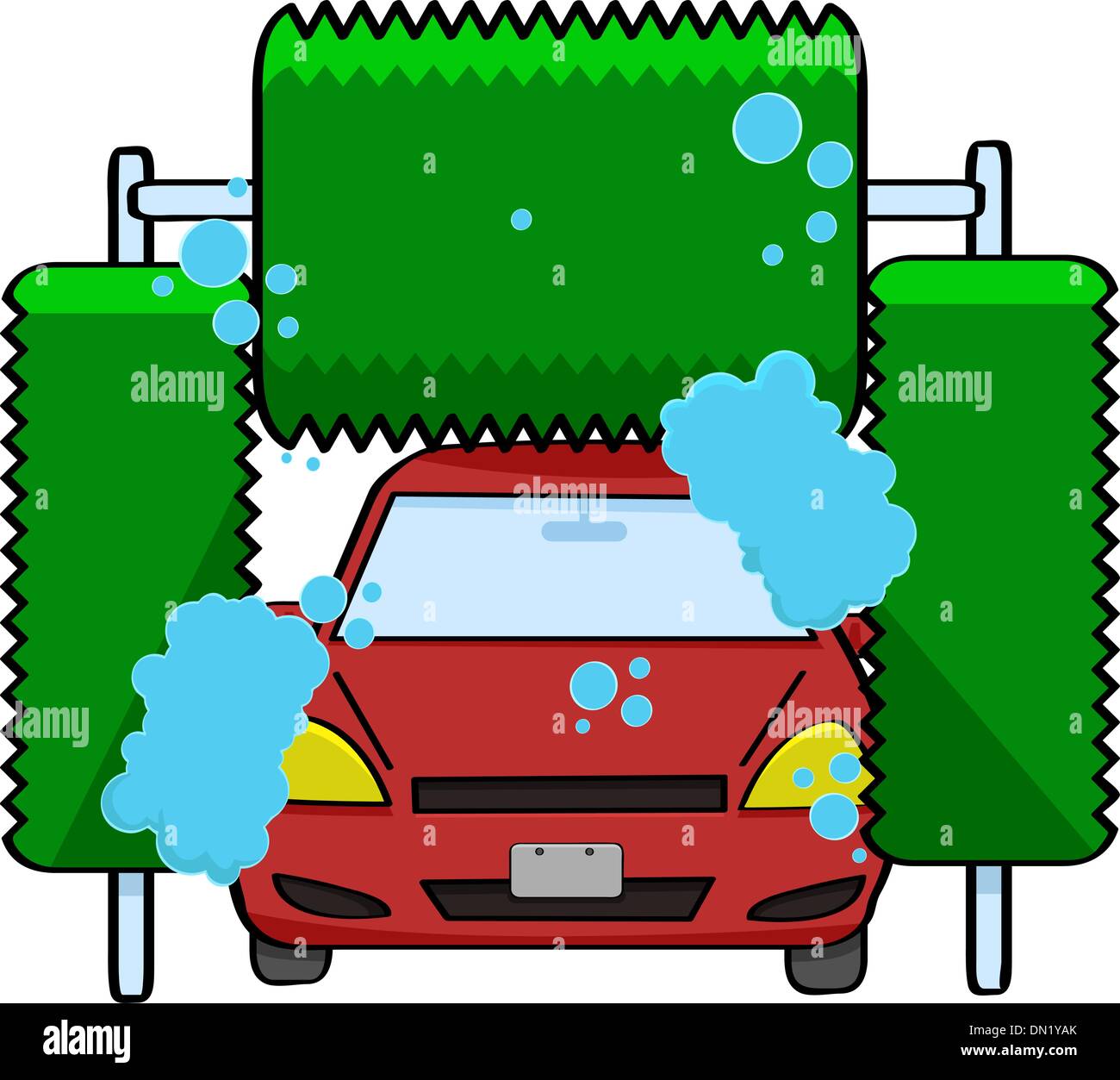 Automated car wash machine Stock Vector Images - Alamy