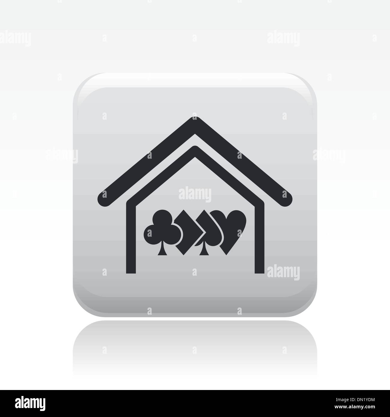 Vector illustration of poker house icon Stock Vector Image & Art - Alamy