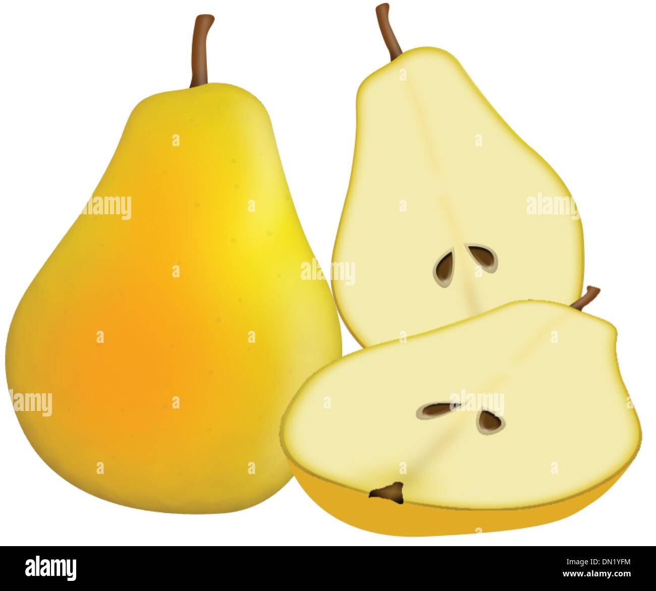 Juicy pear Stock Vector Images - Alamy