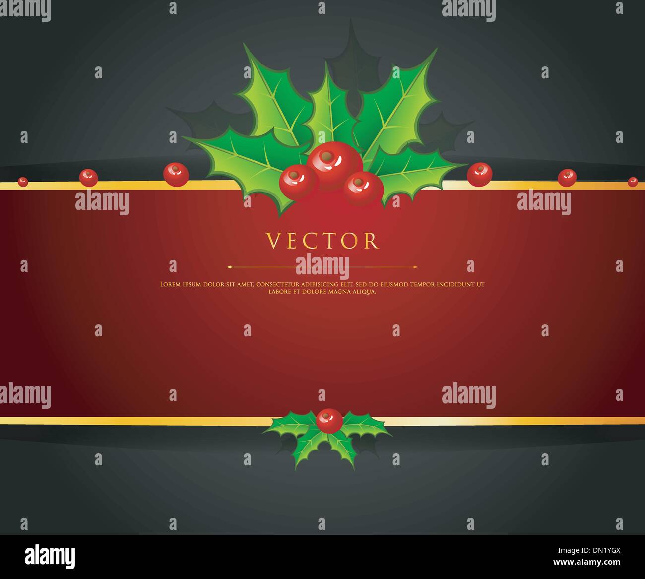 Christmas backdrop green branch Stock Vector Images - Alamy