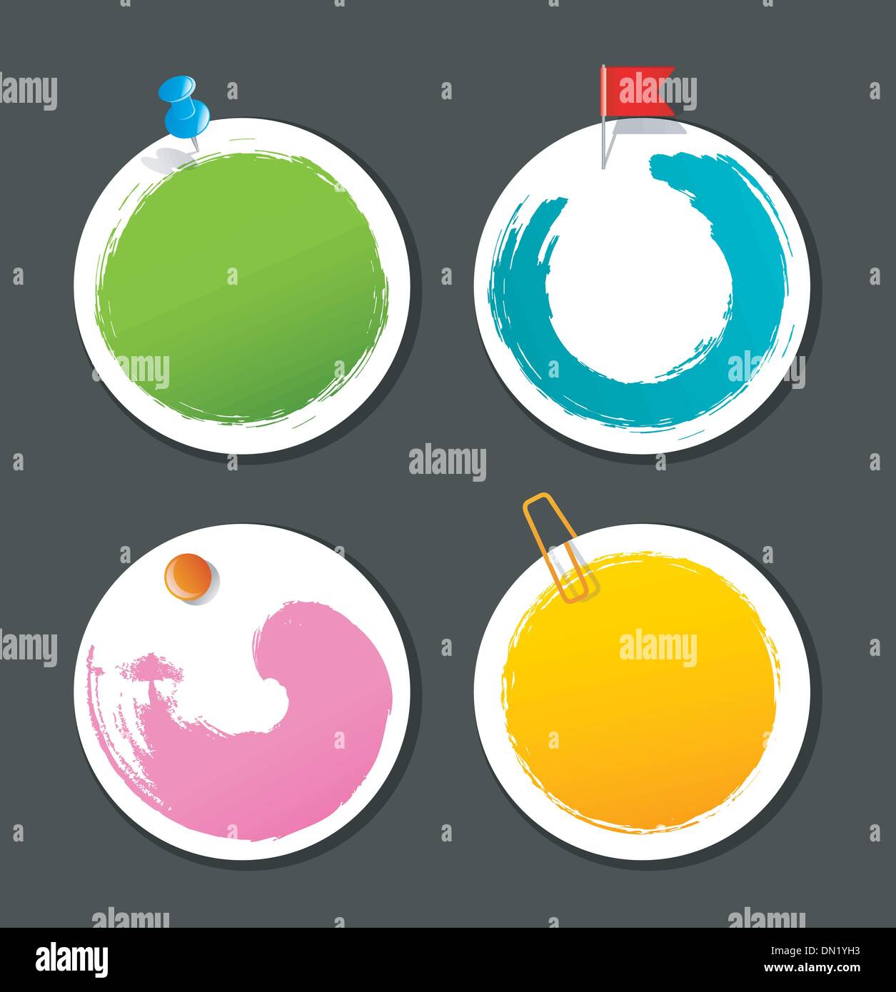 Set of color stickers with splash Stock Vector Image & Art - Alamy