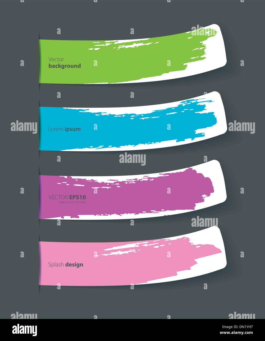 Set of color stickers with splash Stock Vector Image & Art - Alamy