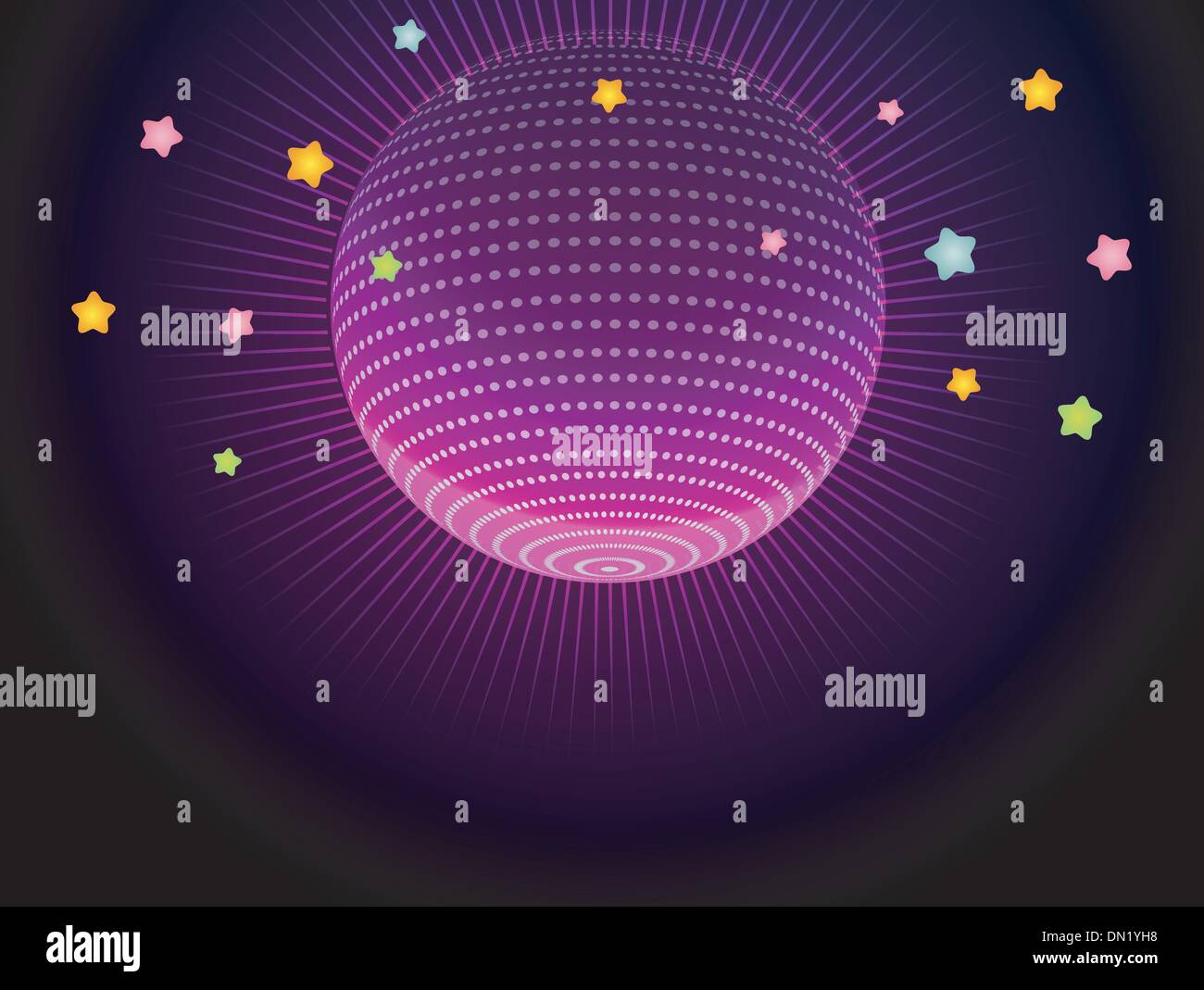 Abstract glow disco ball Stock Vector Image & Art - Alamy