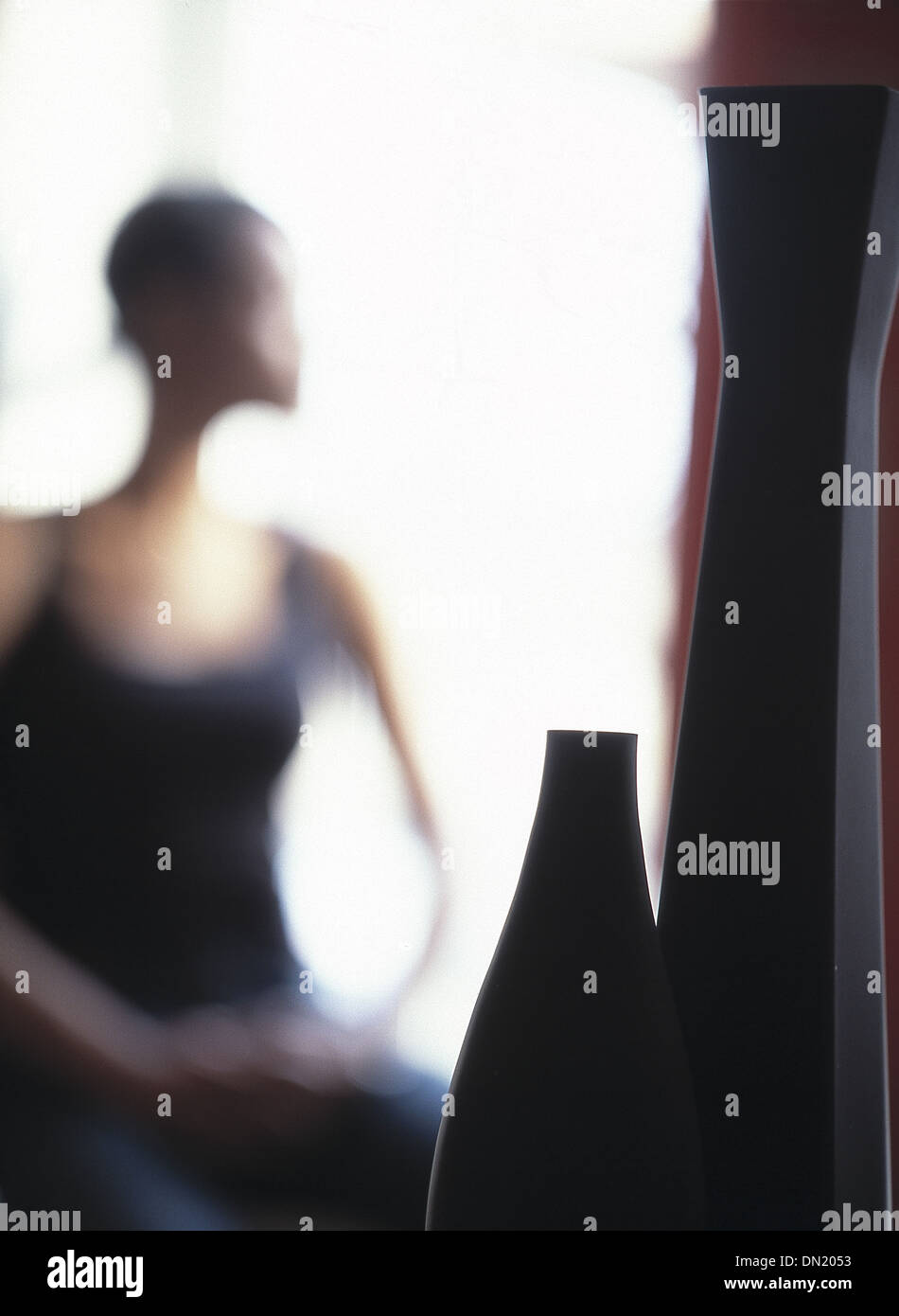 blurred shape of woman Stock Photo - Alamy